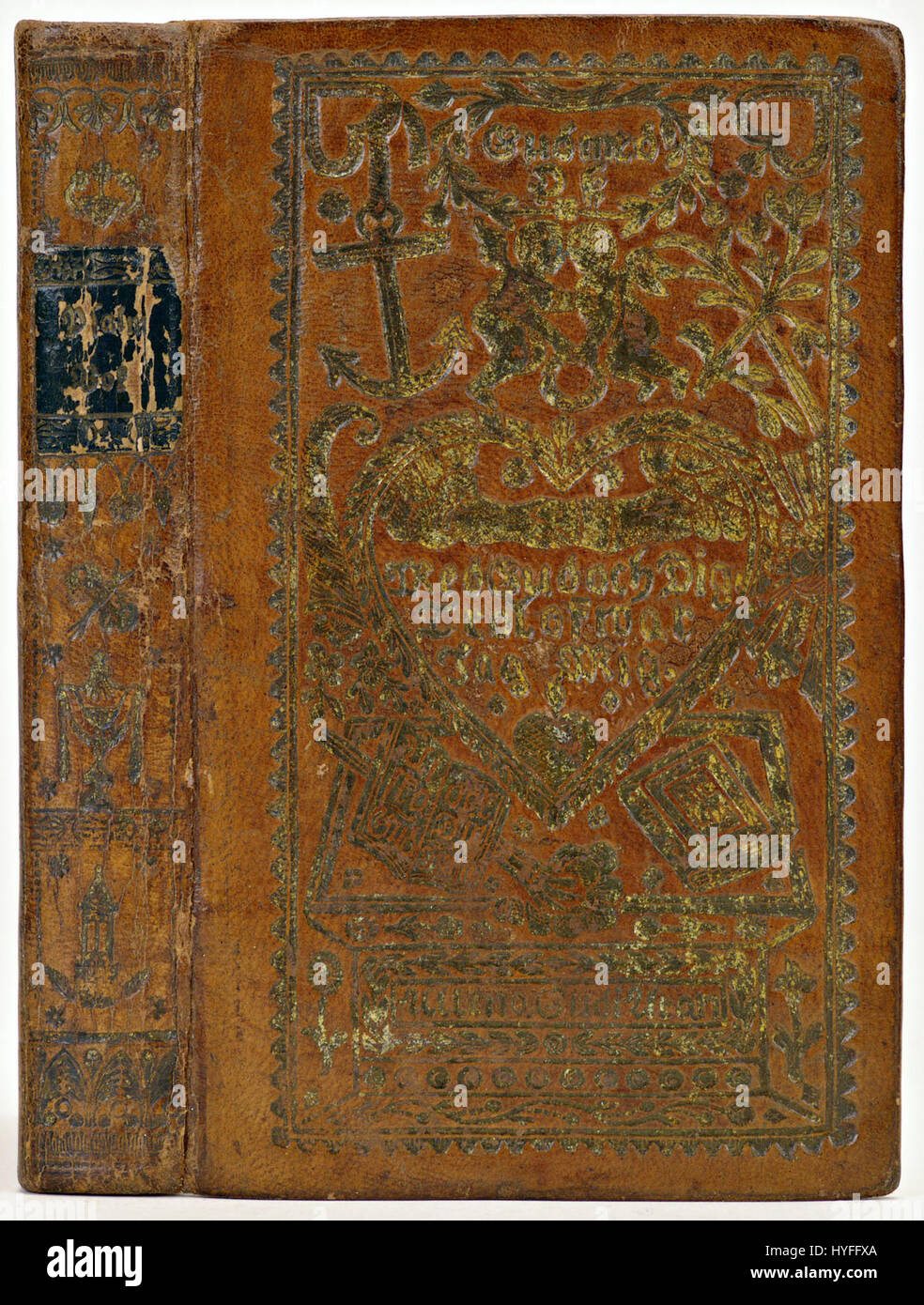 The 'Band van bruin geitenleer met goud bestempeld' is a 1768 binding ...