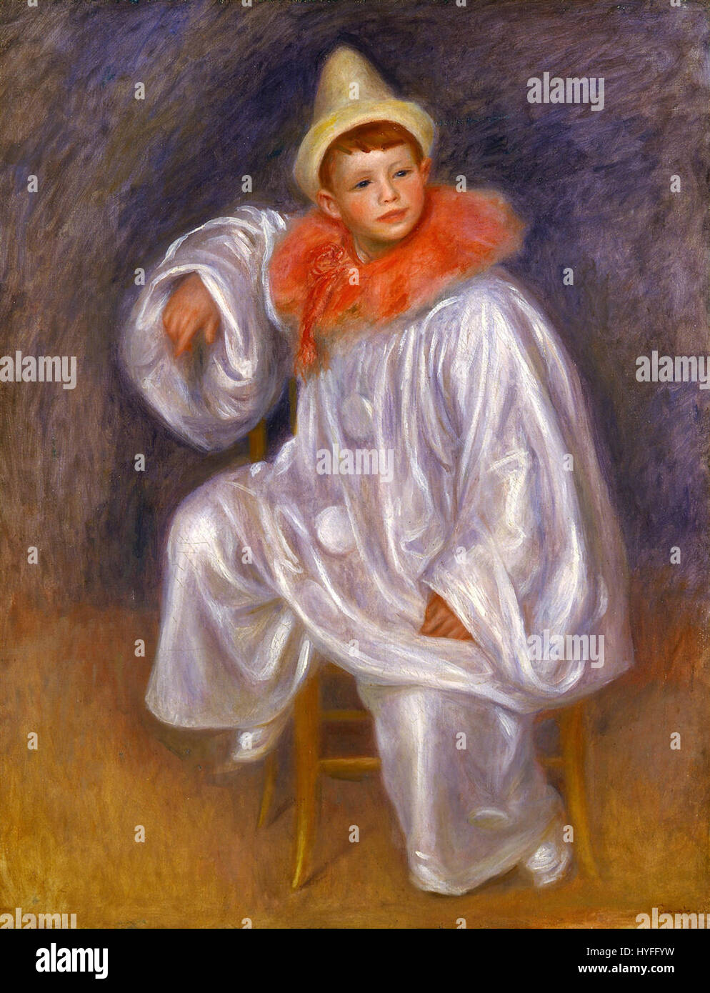 Pierre Auguste Renoir’s 'Le Pierrot Blanc' captures the figure of a ...