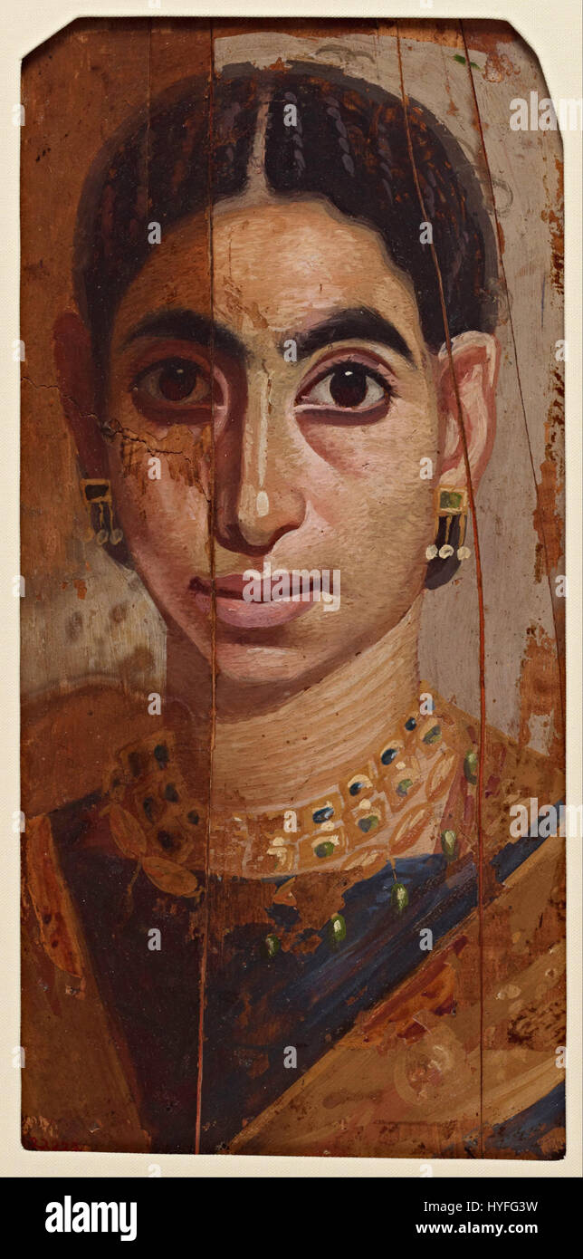This portrait from ancient Egypt shows a woman, though the artist’s ...