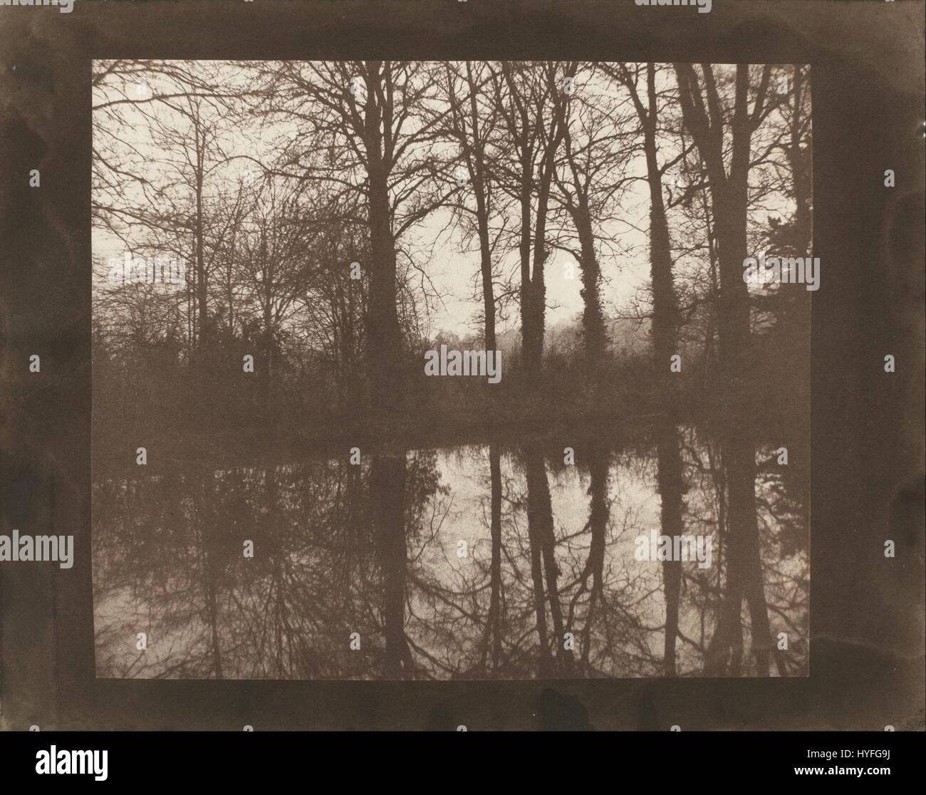 William Henry Fox Talbot’s photograph 'Trees and Reflections' captures ...