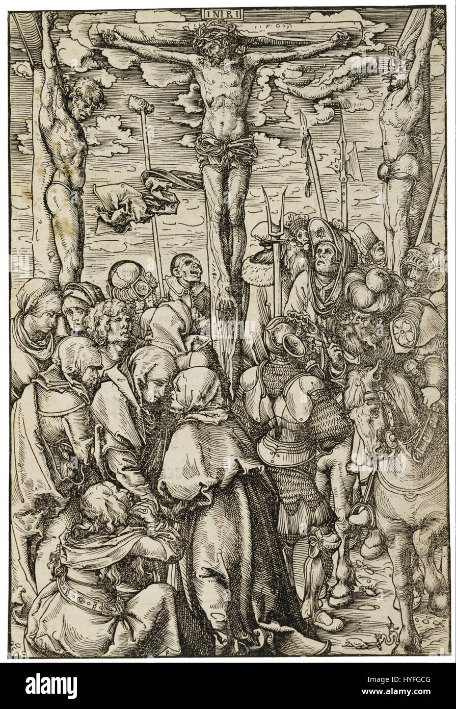 Lucas Cranach the Elder’s painting 'Calvary' is a religious depiction ...