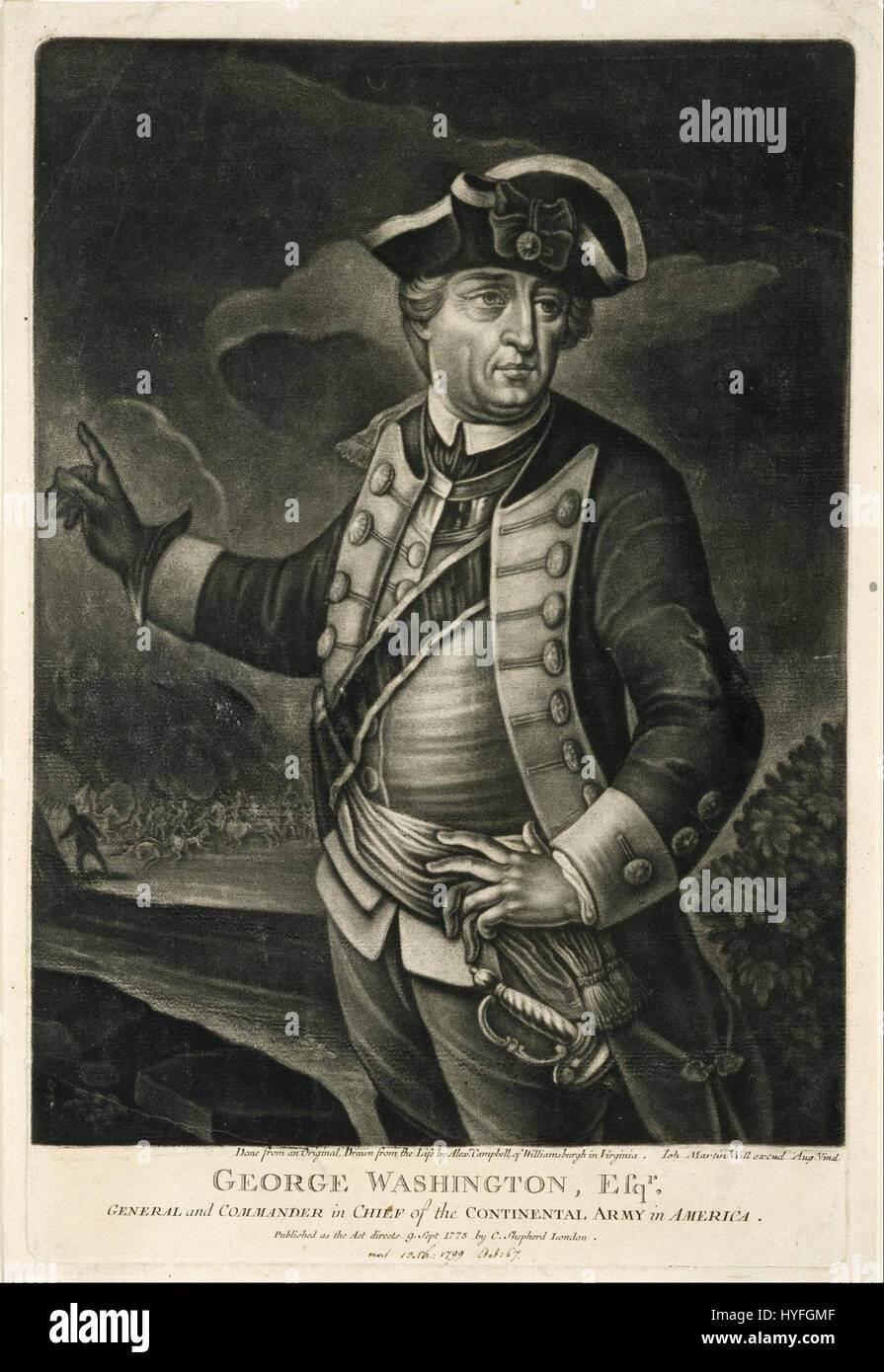 Commander in chief of the continental army hi-res stock photography and ...