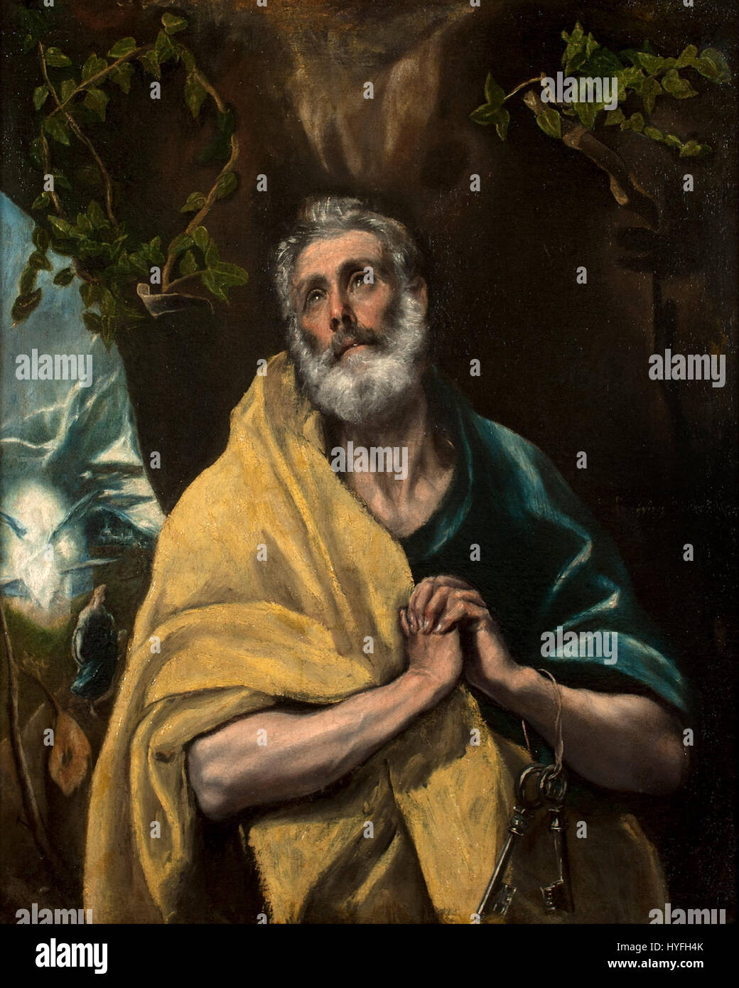 El Greco's 'Saint Peter in Tears' depicts the moment of repentance of ...