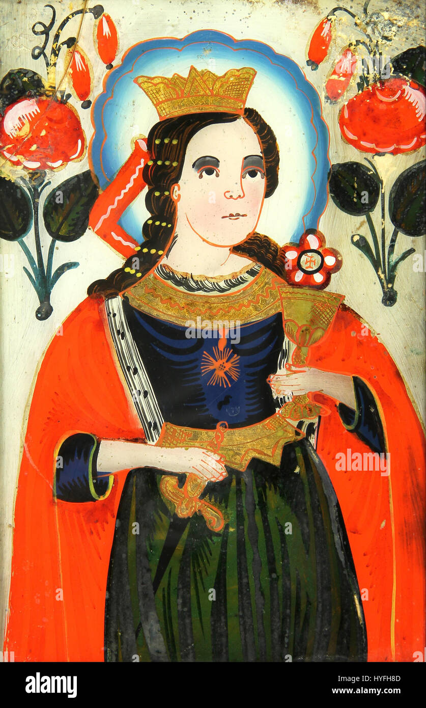 Saint Varvara is depicted in religious iconography as the protector of ...