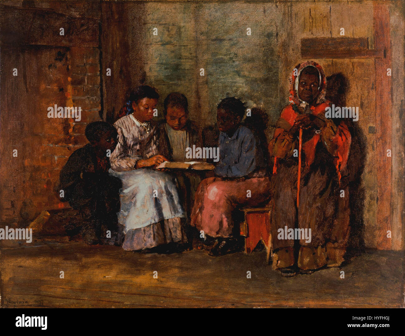 'Sunday Morning in Virginia' by Winslow Homer depicts a rural scene in ...