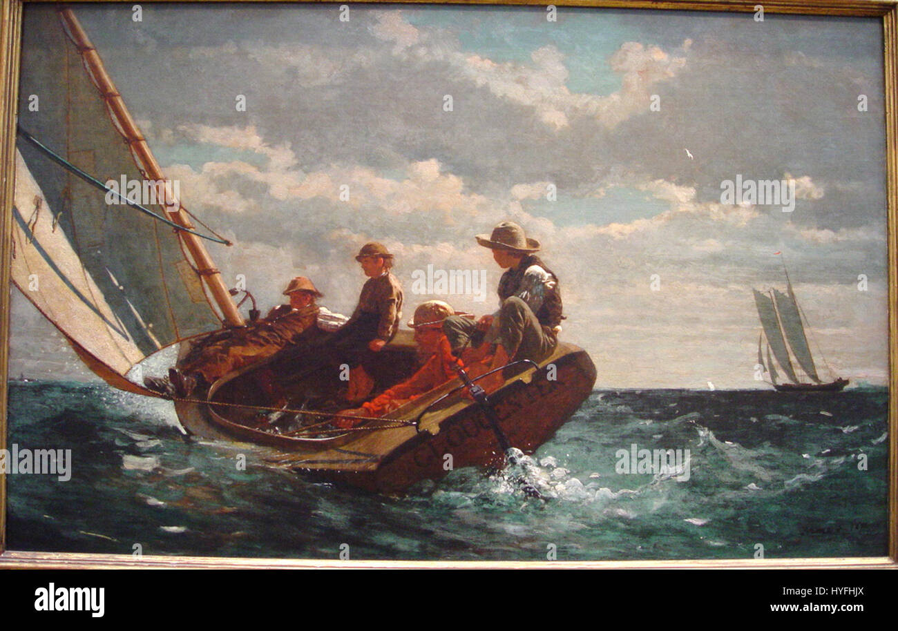 Breezing up winslow homer hi-res stock photography and images - Alamy