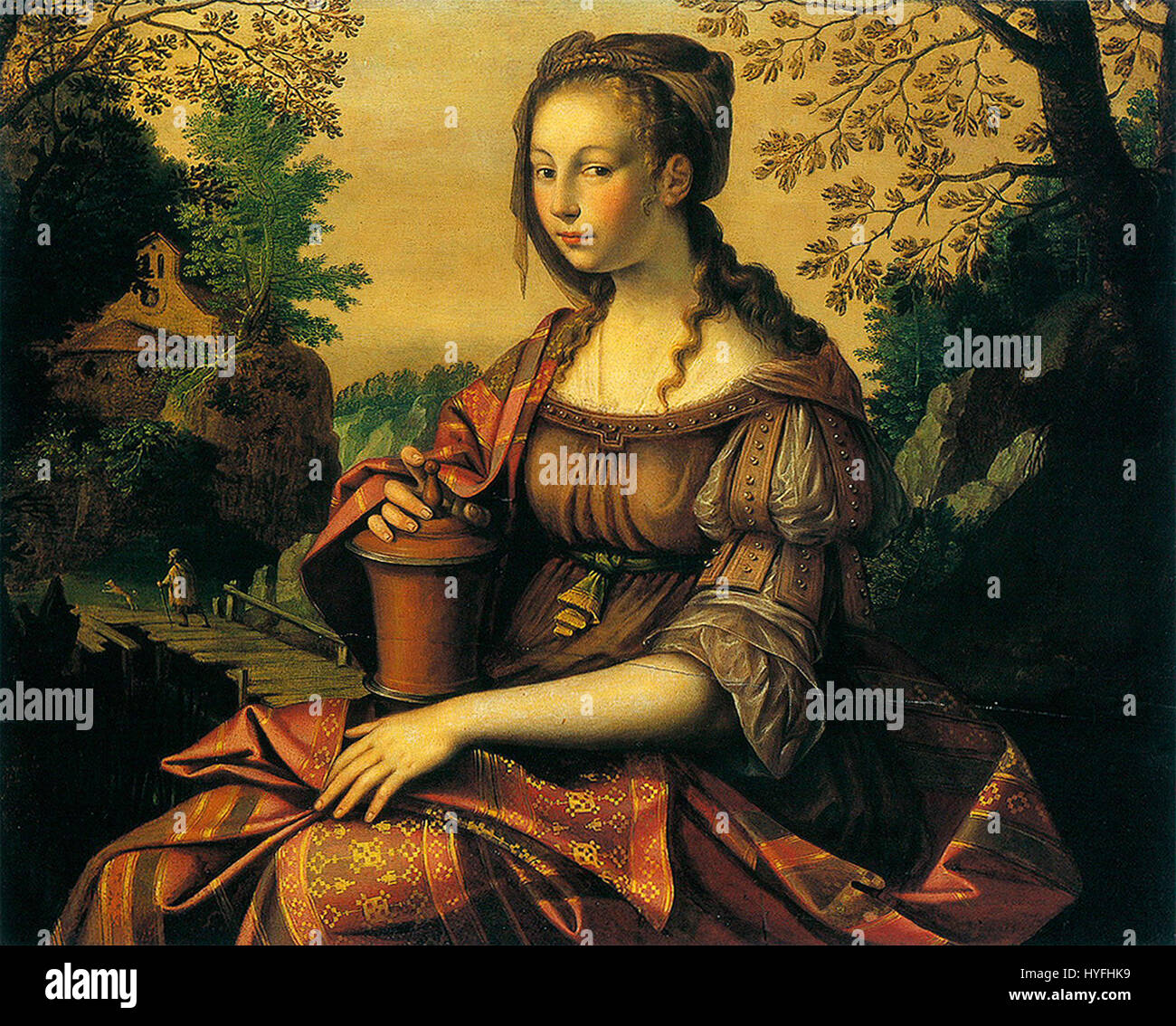 The painting 'St. Mary Magdalene' by the Dutch artist Scorel depicts ...