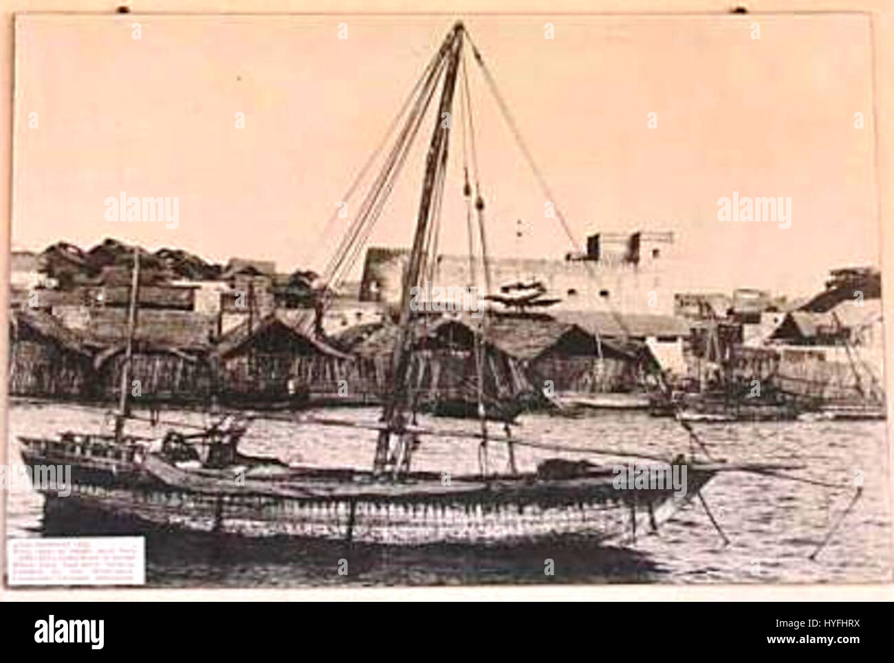 This photograph taken in 1892 by Adolph Jacob Hertz captures the Lamu ...