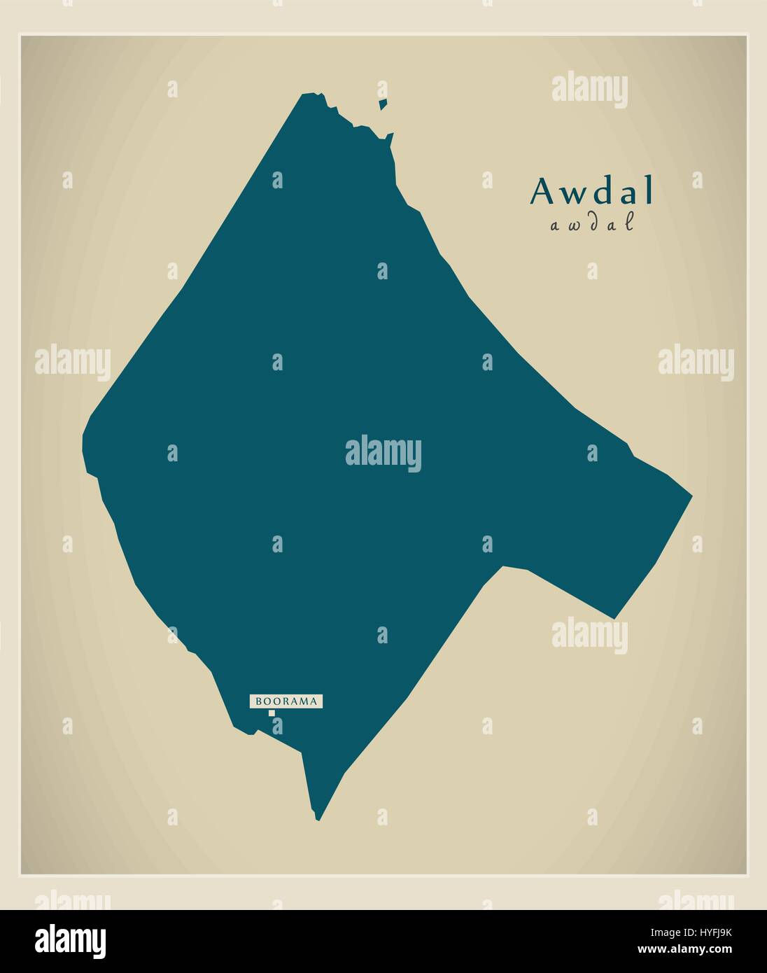 Modern Map - Awdal SO Stock Vector Image & Art - Alamy