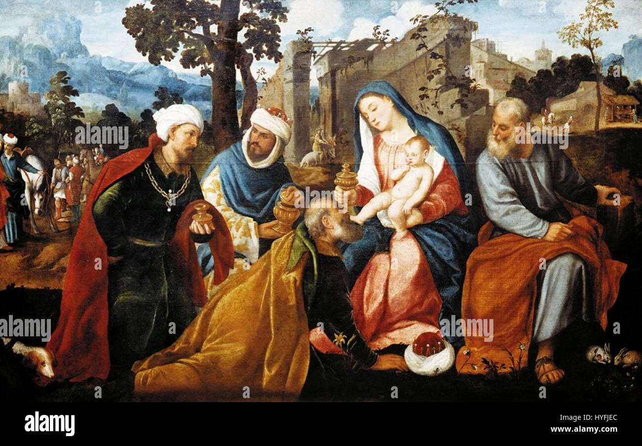 'Adoration of the Magi' by Pitati depicts the biblical story of the ...
