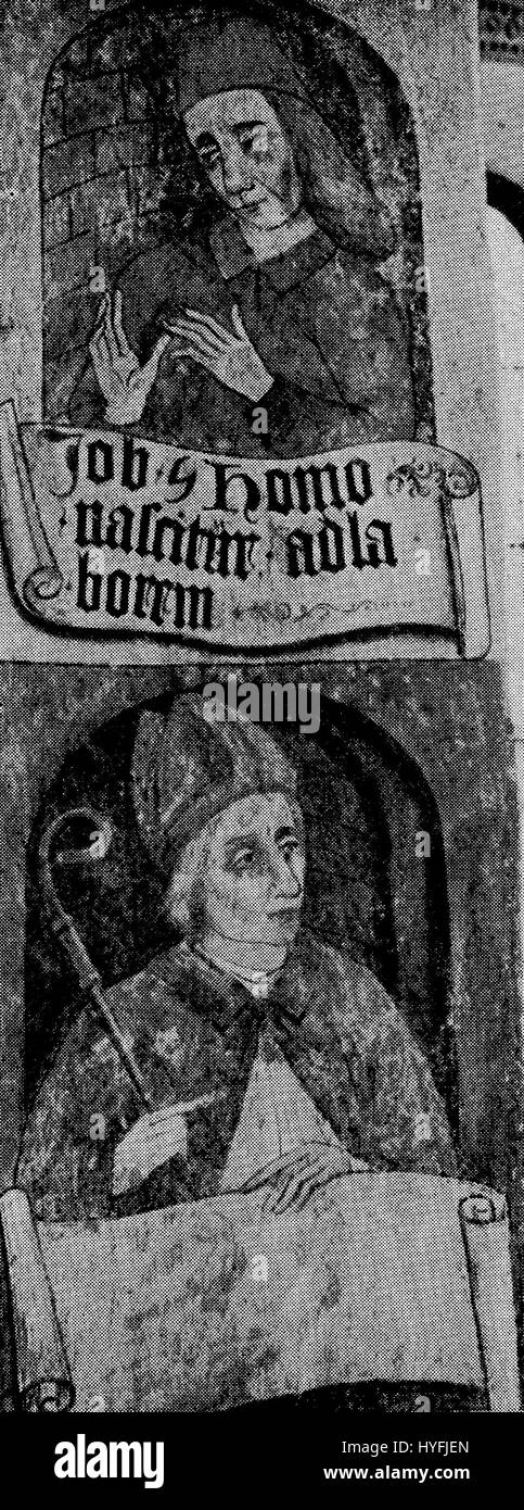 The manuscript 'HiobecclesiaeRueti1492i' from 1492 features an ...