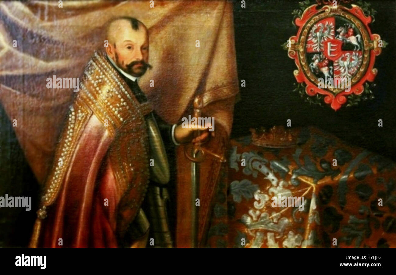 This anonymous portrait captures the likeness of Stephen Bathory, the ...