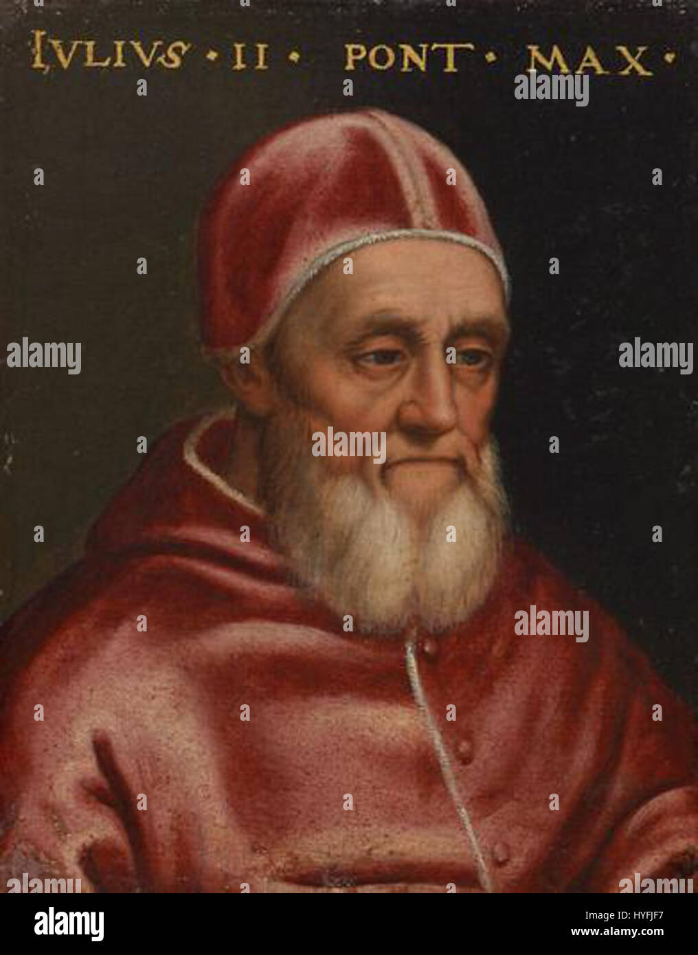 Raphael’s portrait of Julius II, originally titled 'Julius II (Guiliano ...