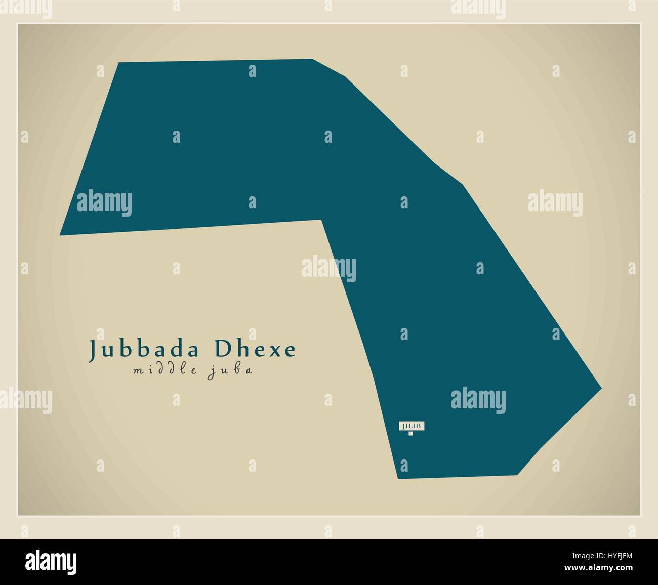 Map of jubbada dhexe Stock Vector Images - Alamy