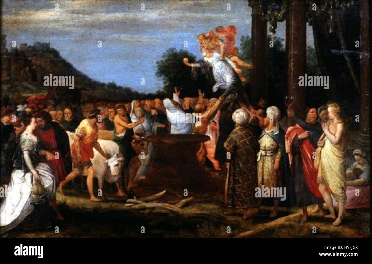 'Mercurius ontvoerd de godheid Contento' (Mercury Abducting the Goddess ...