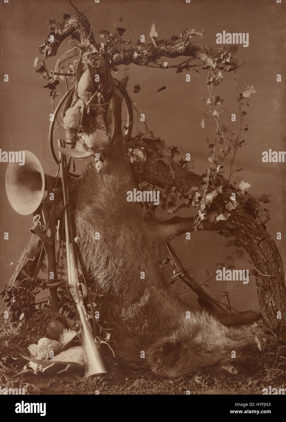 Adolphe Braun’s still life 'Hunting Scene' captures the detailed and ...