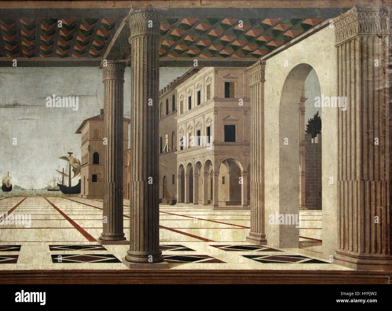 'Veduta architettonica ideale' attributed to Francesco di Giorgio ...