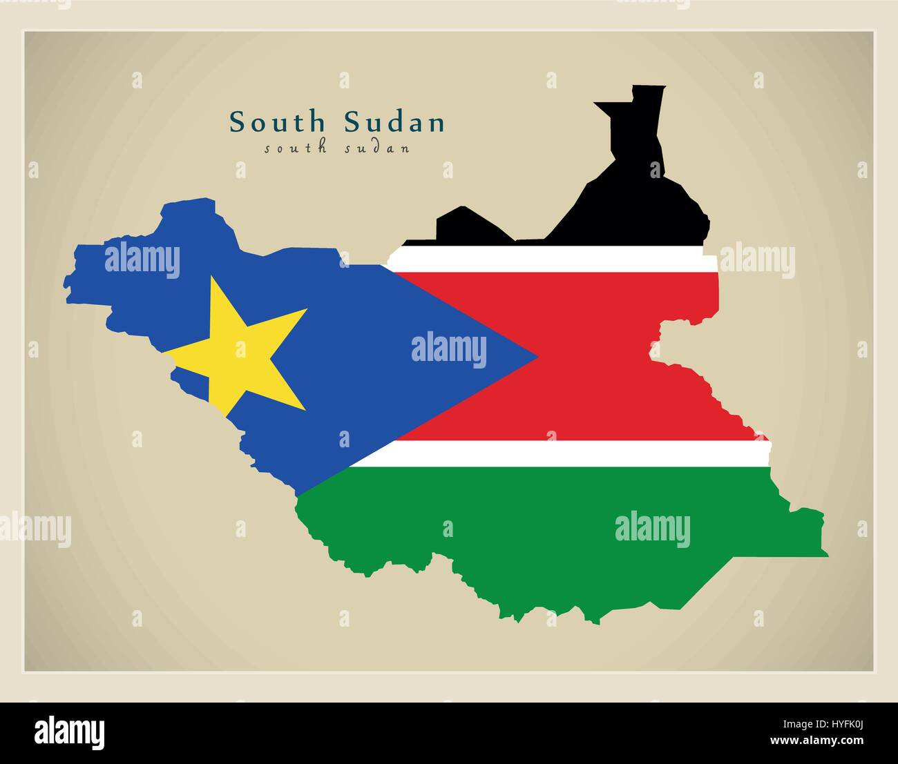 Administrative divisions of sudan map hi-res stock photography and ...