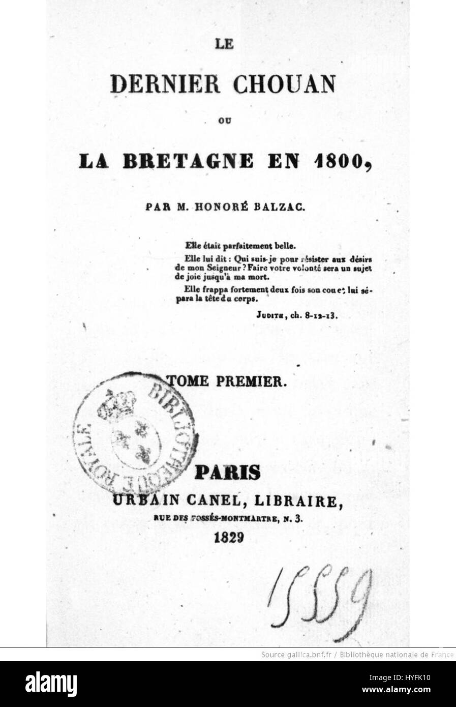 Le dernier chouan Stock Photo - Alamy