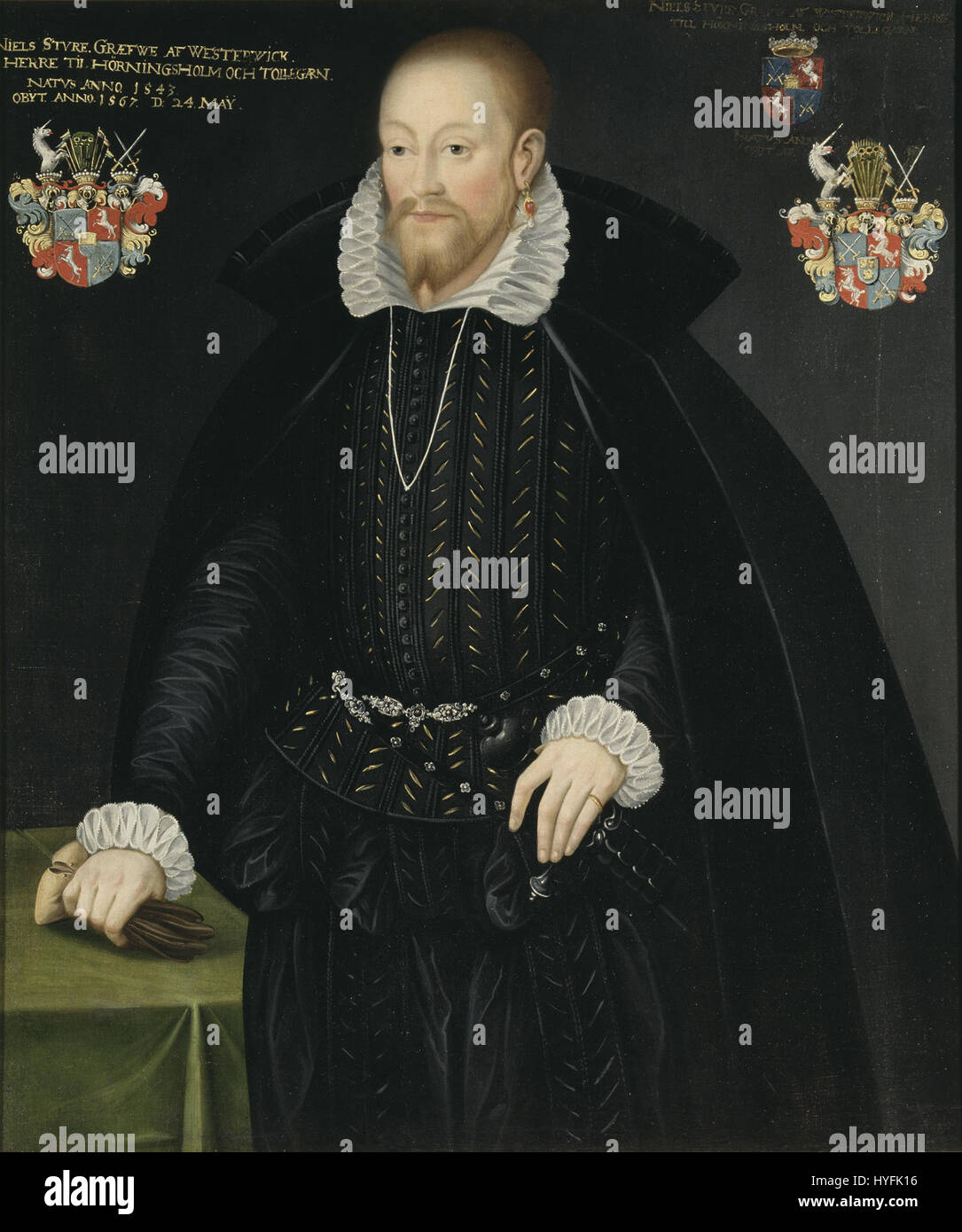 Nils Sture, a 16th-century Swedish nobleman, is depicted in this ...