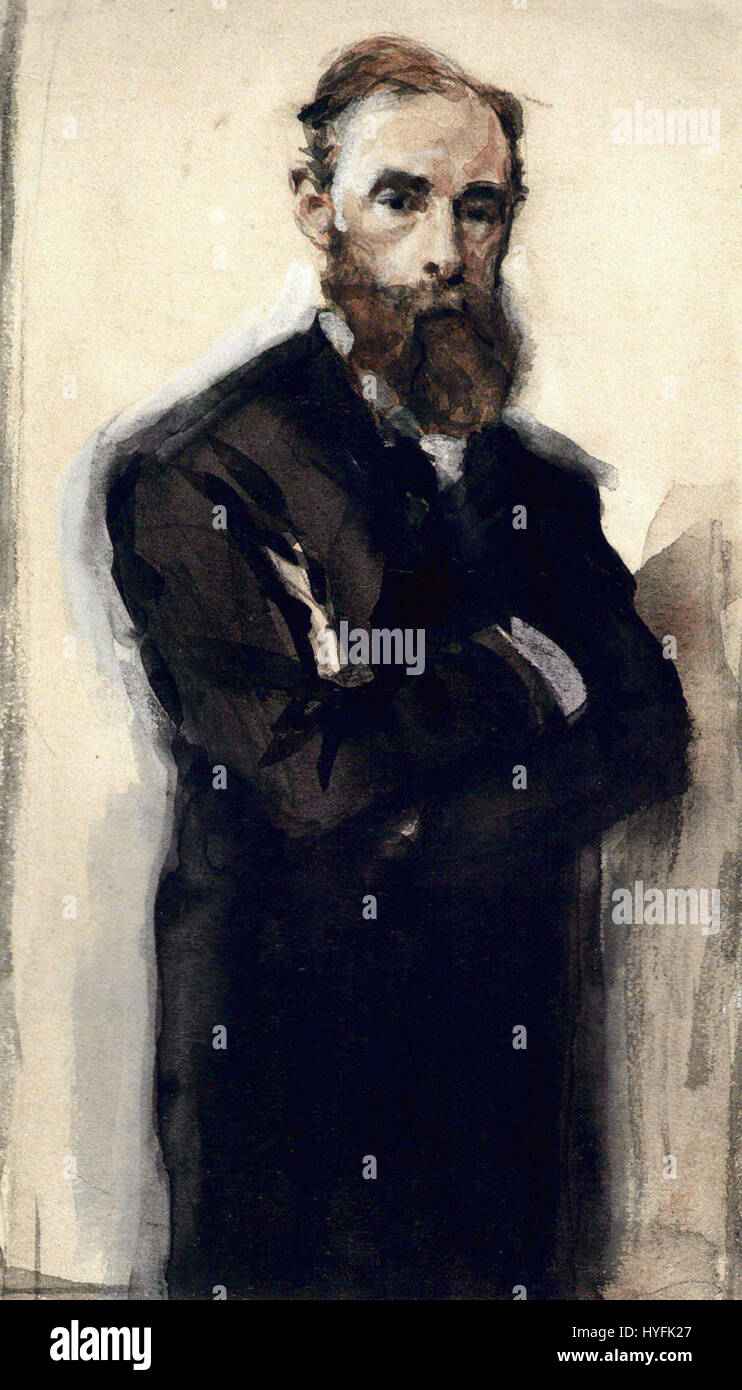 Pavel Tretyakov by Valentin Serov 1899 Stock Photo - Alamy