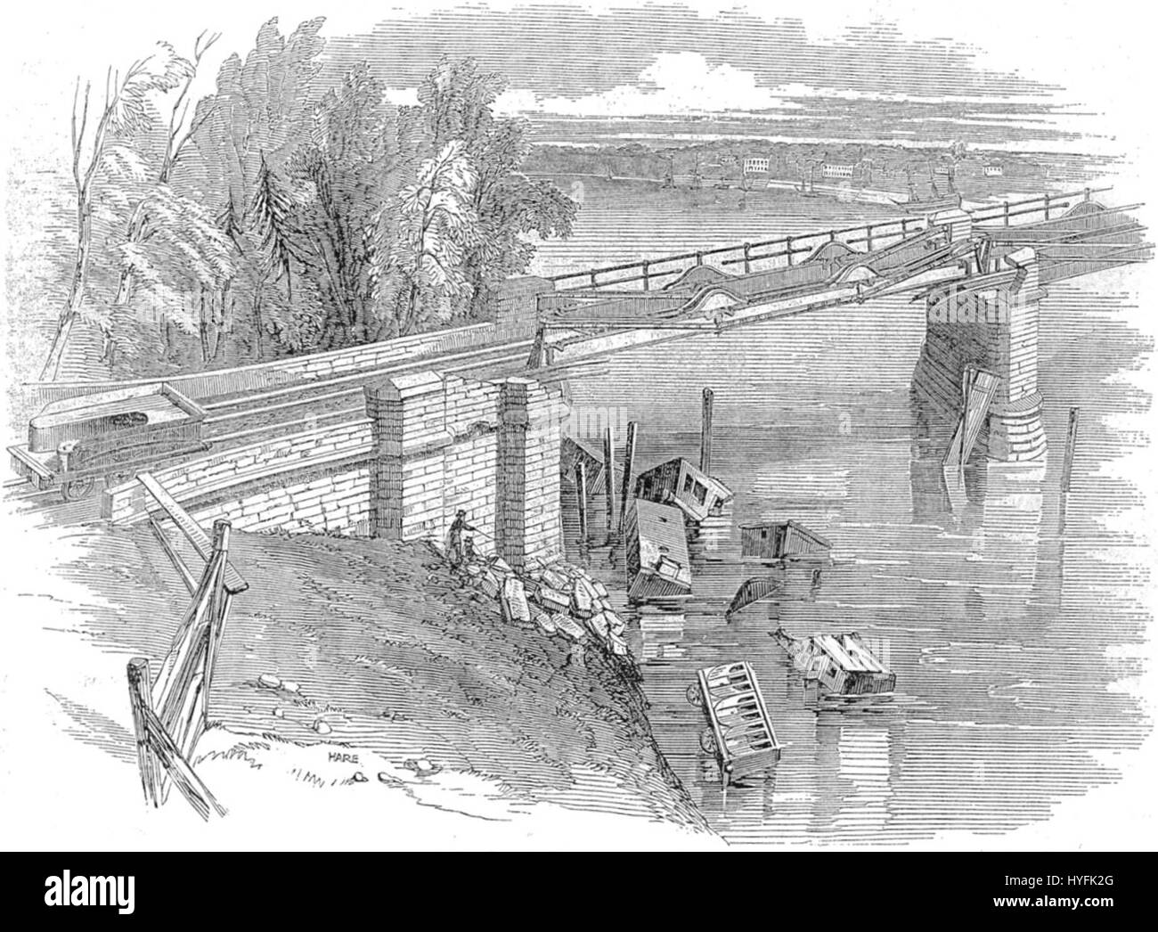 The Dee Bridge disaster occurred in 1847 when the bridge over the River ...