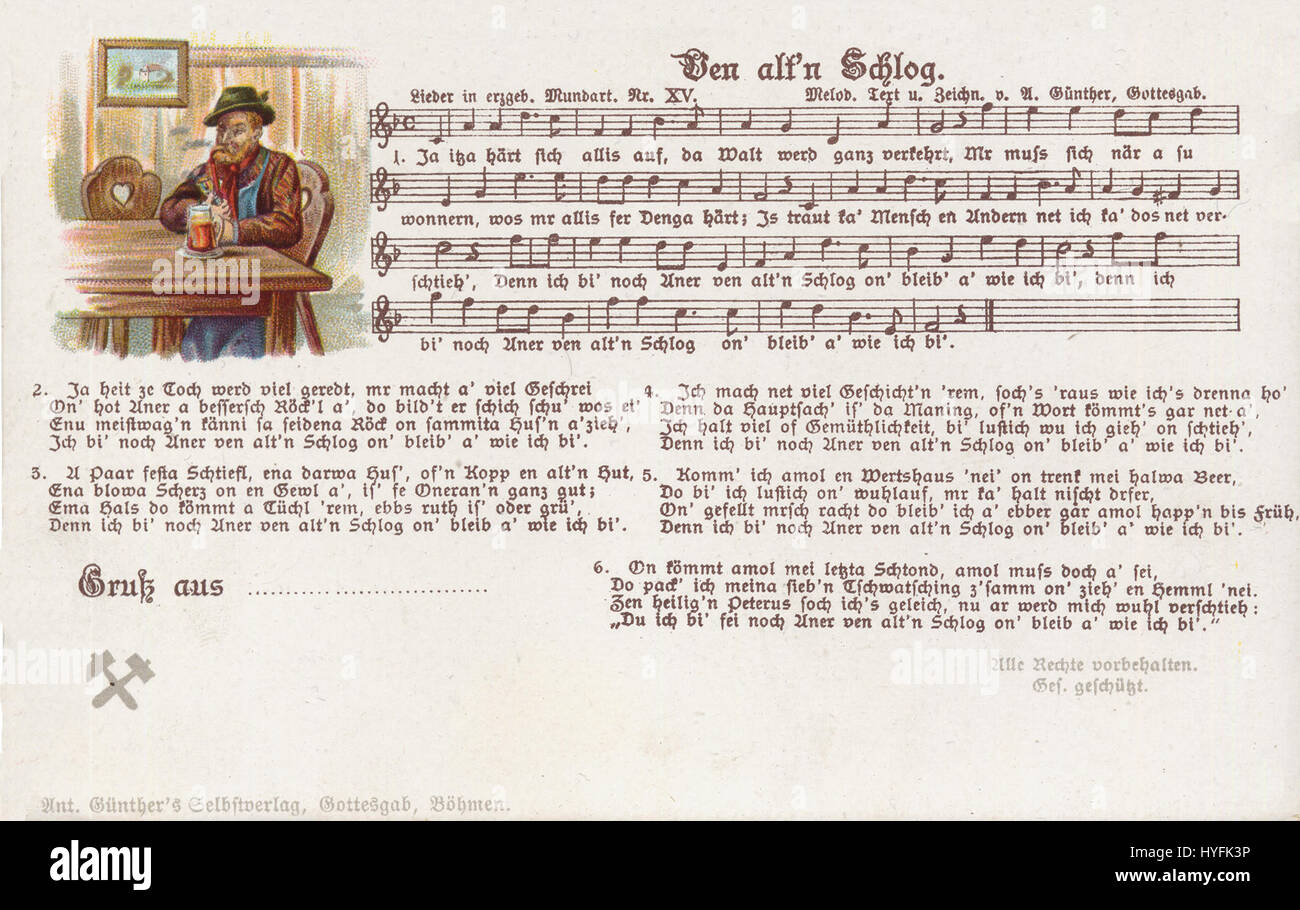 'XV Ven alt'n Schlog' (1903) is an artwork likely depicting a ...