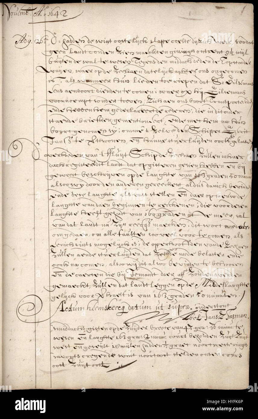 The 'Scheepsjournaal' by Abel Tasman is a detailed ship's journal ...