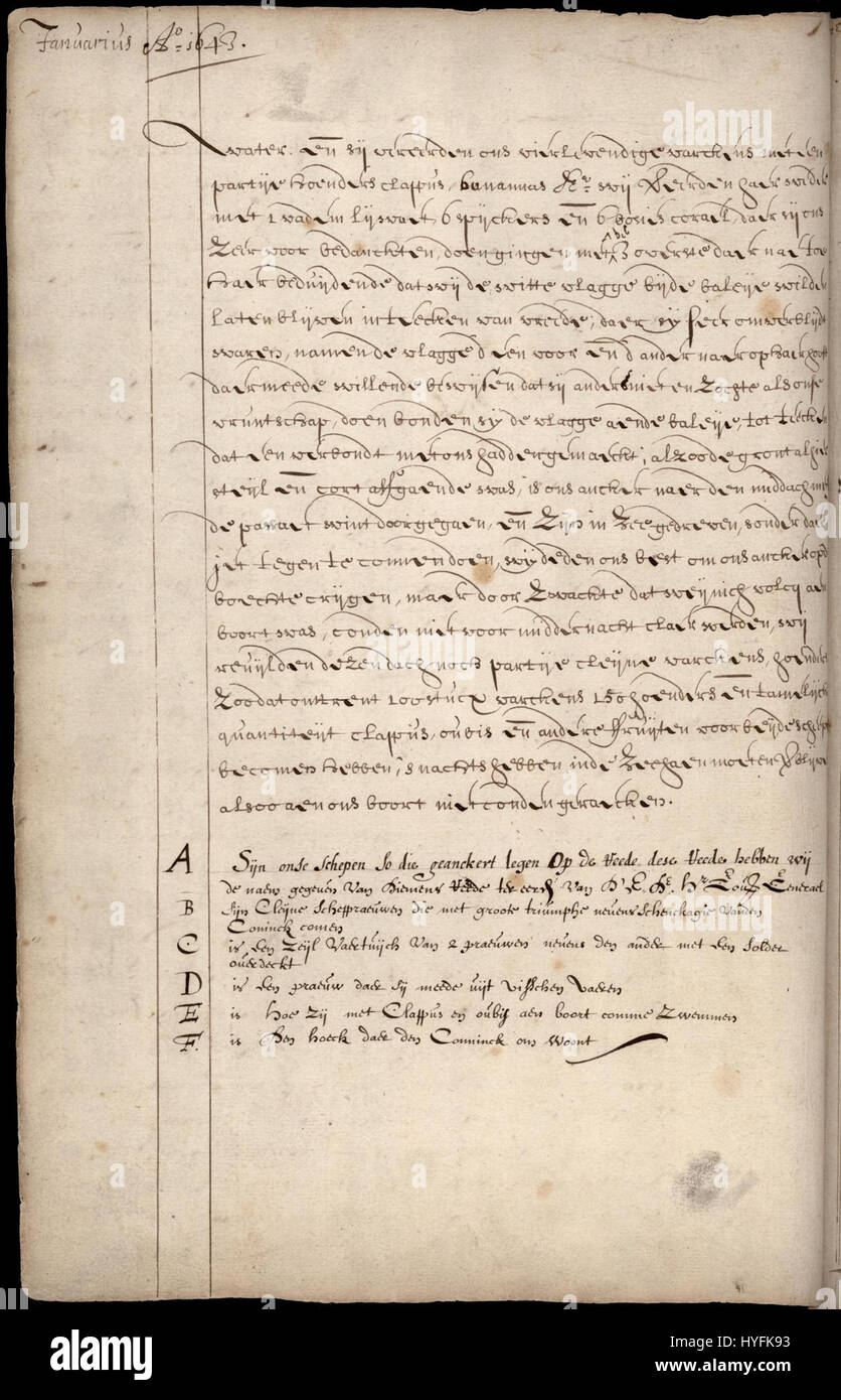 This ship's journal, part of the Abel Tasman collection, documents the ...