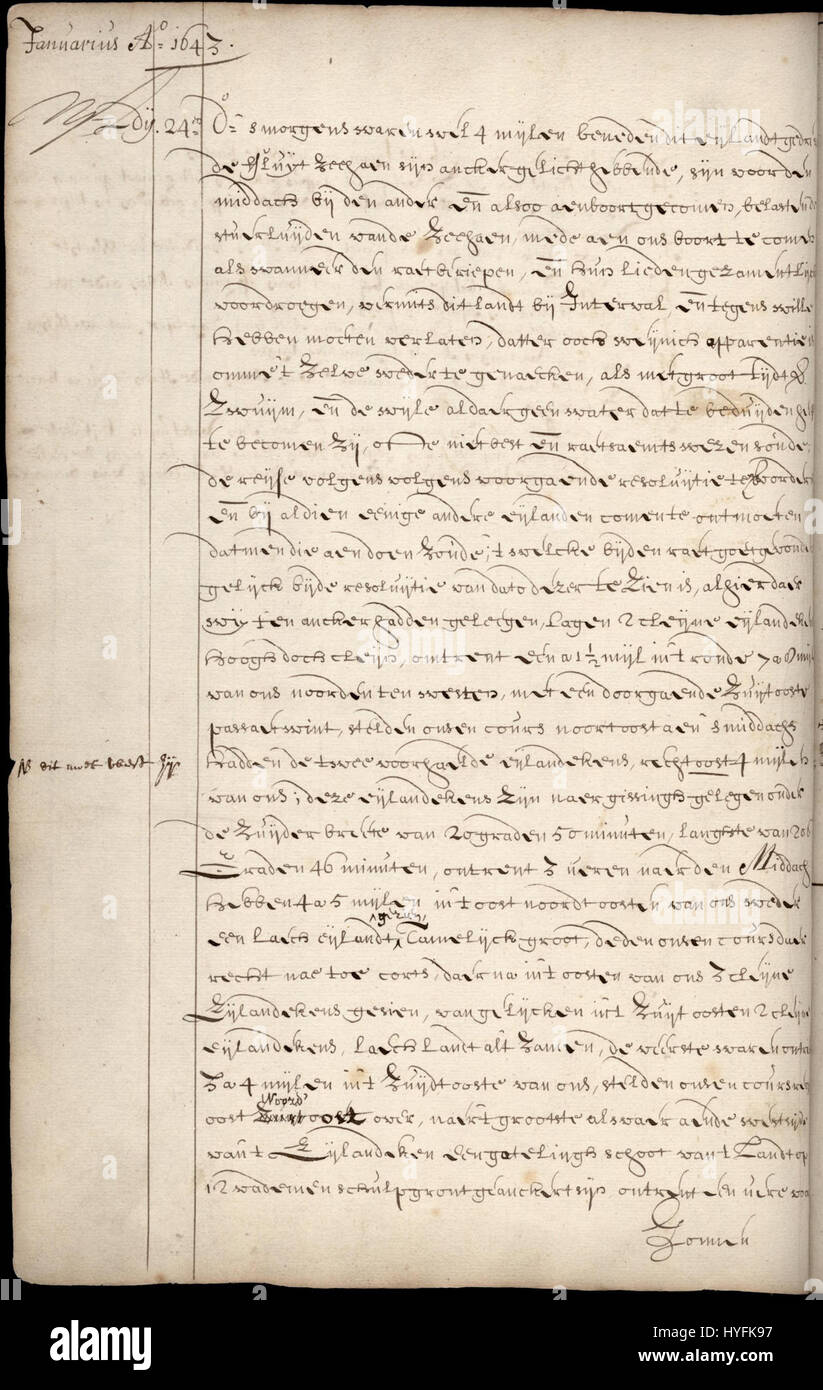 The 'Scheepsjournaal' is a ship's logbook by Abel Tasman, documenting ...