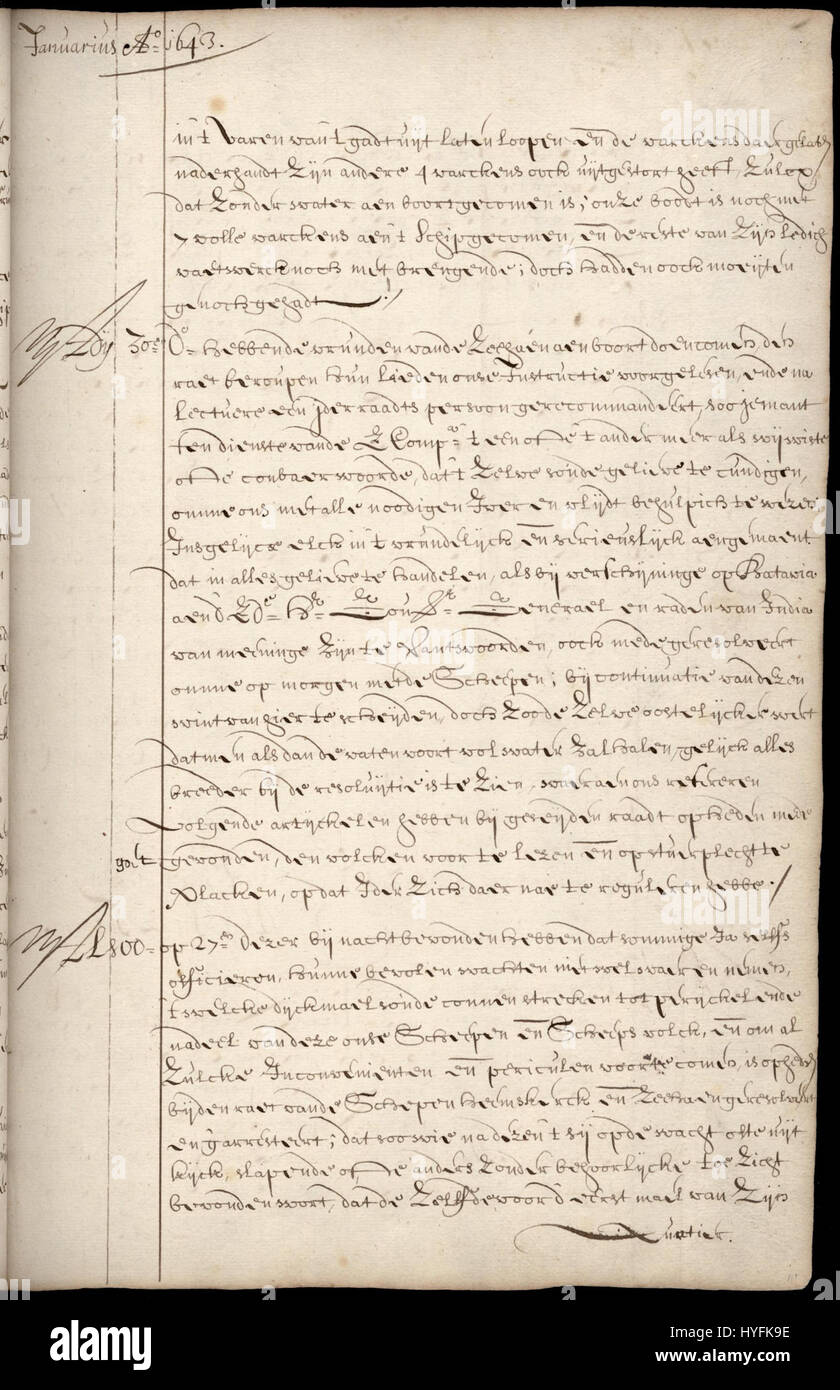 An image from the Dutch National Archives showing a page from Abel ...