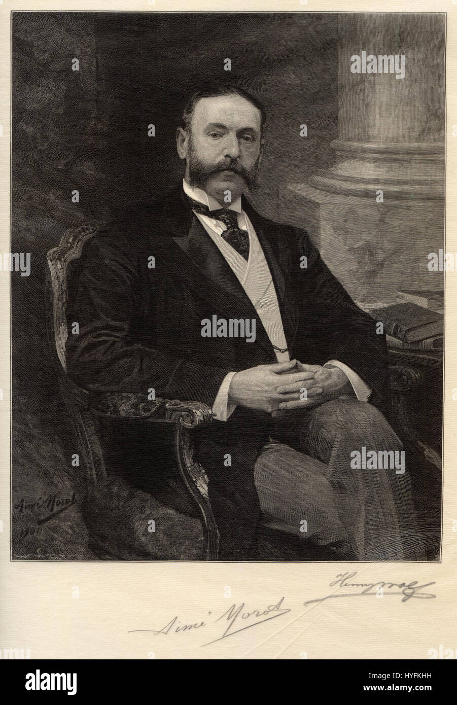 Aime morot 1900 louis stern 1900 gravure henry wolf 1904 Stock Photo ...