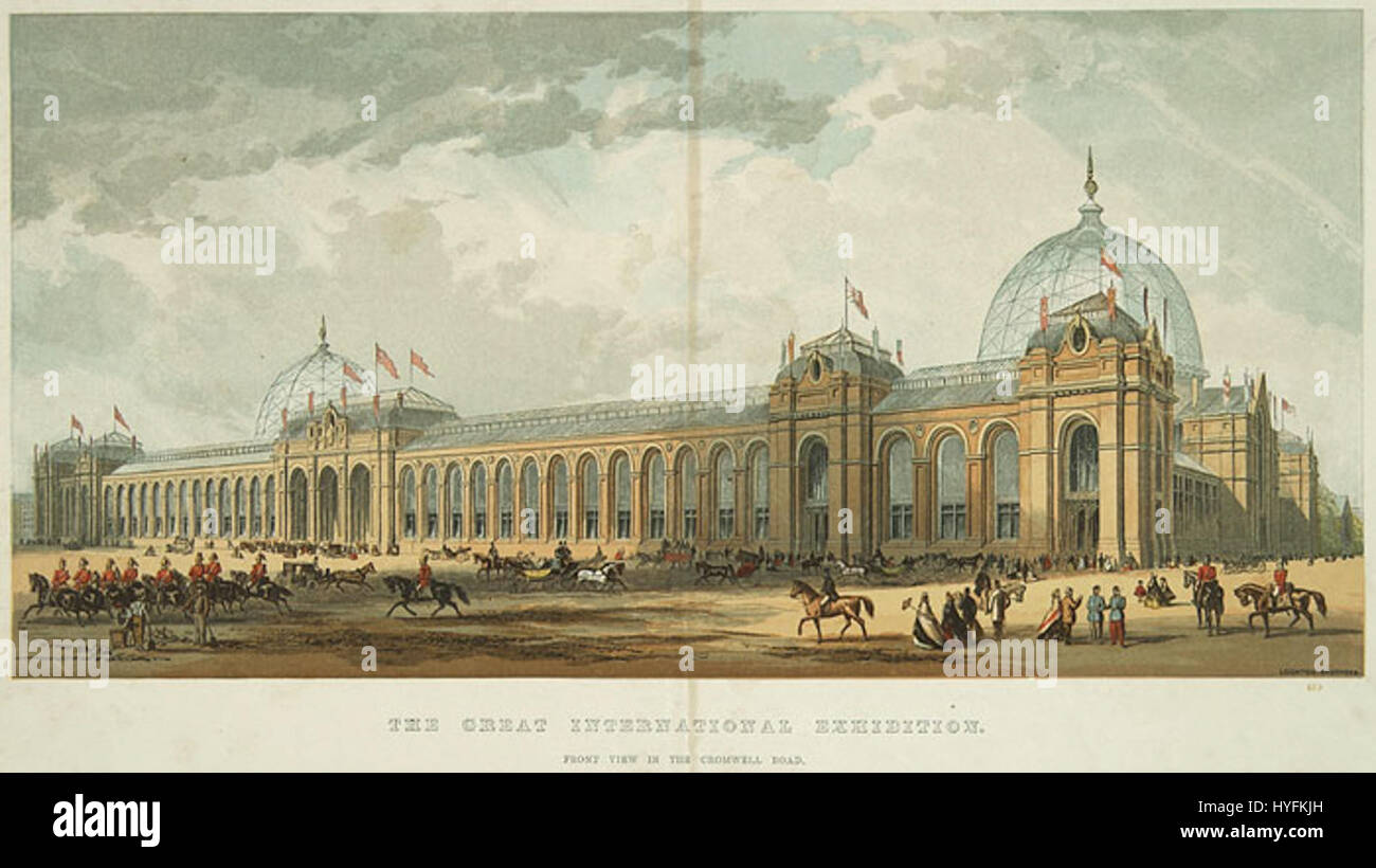 The 1862 International Exhibition, held at the Exhibition Palace in ...