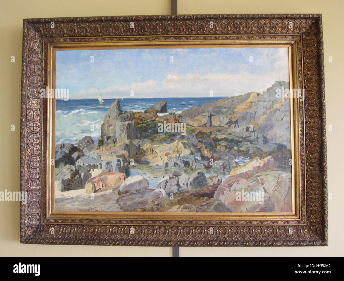 Alberto Valenzuela Llanos' 'Marina de Valparaiso' depicts a coastal ...