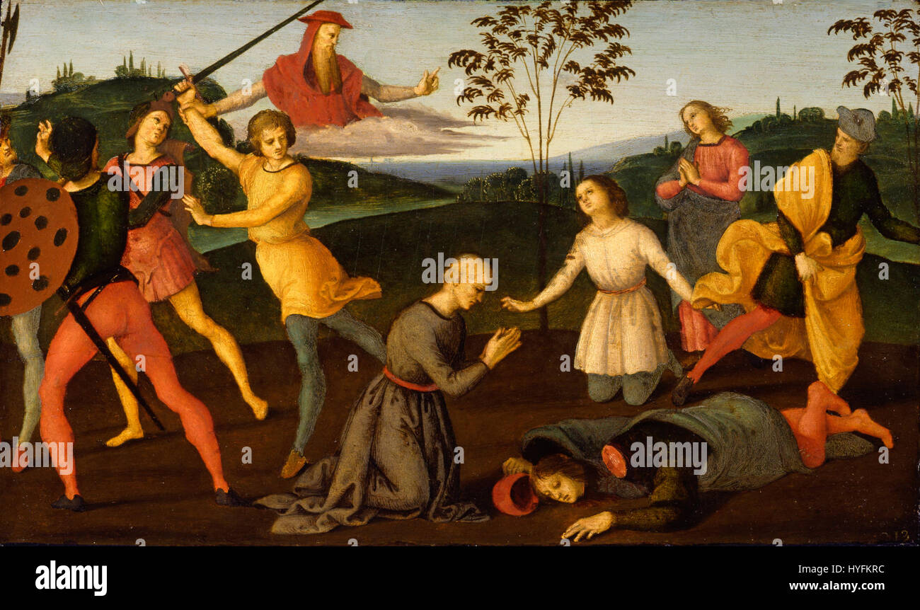 This painting by Raffaello Sanzio depicts the dramatic scene of St ...