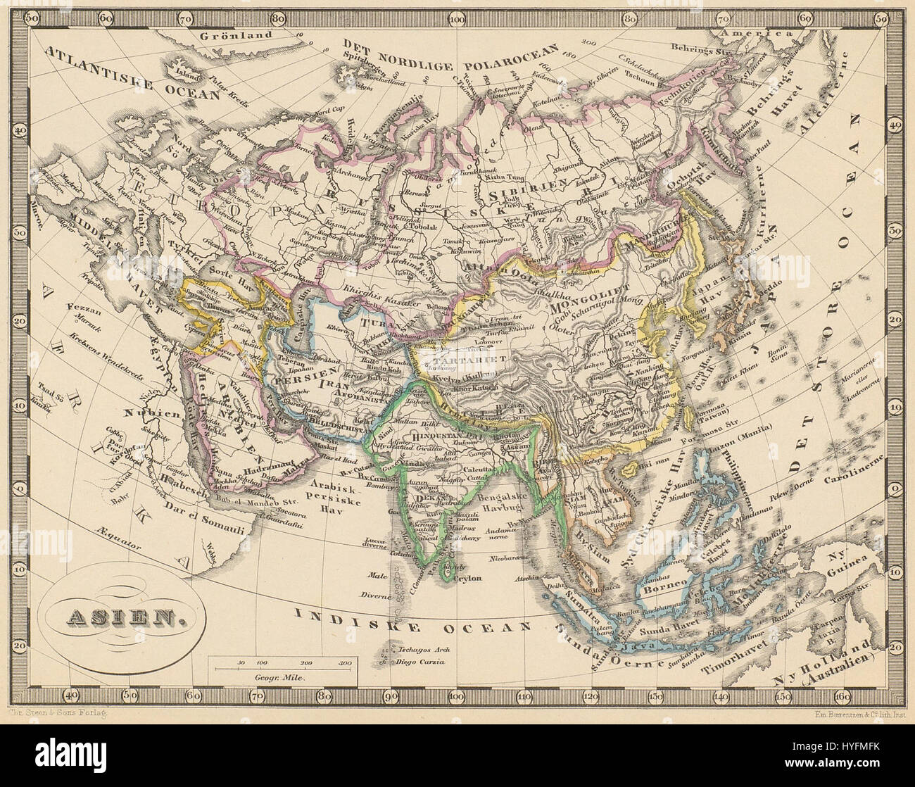 This is a geographical atlas depicting all the continents of the world ...