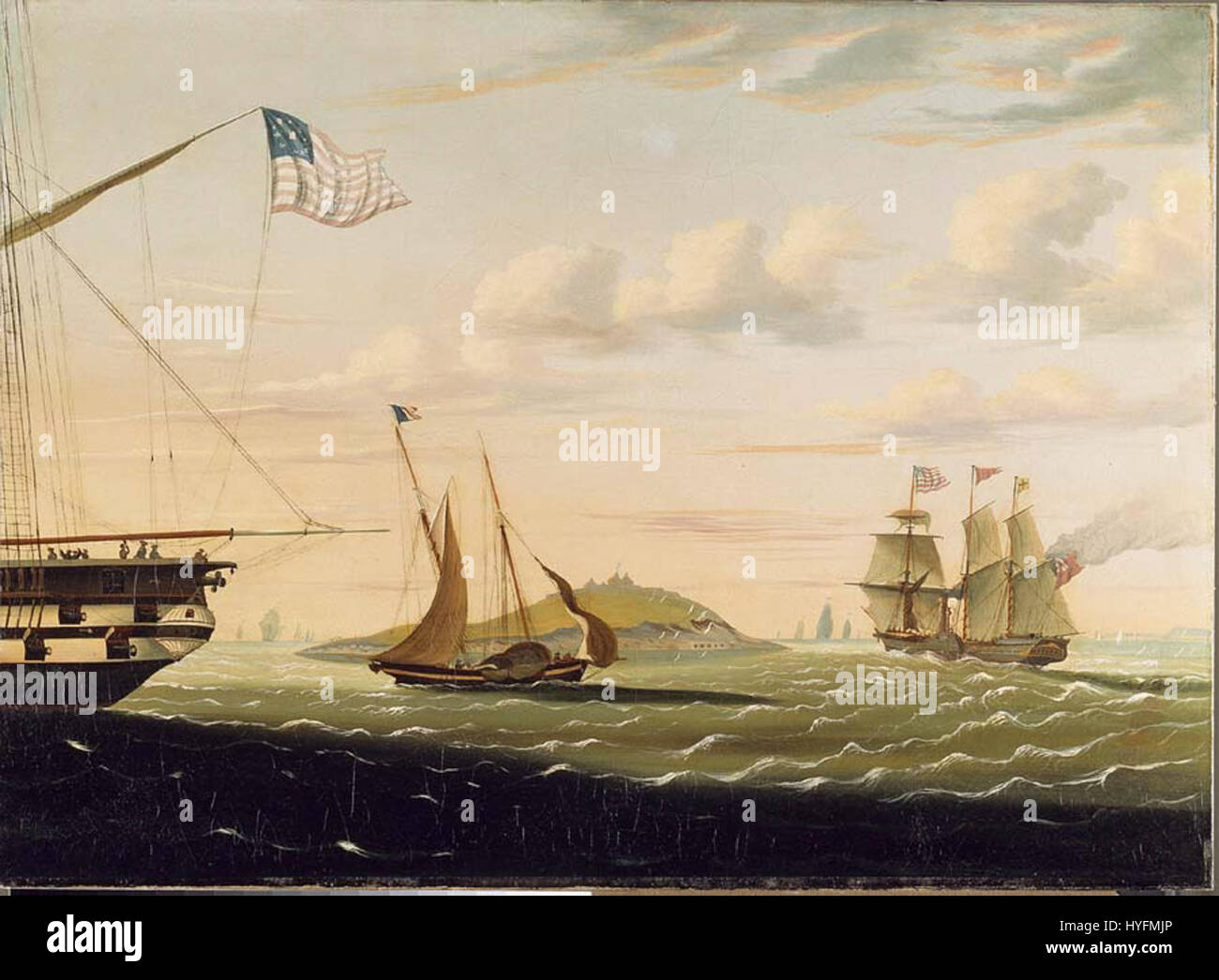 Thomas Chambers' 'Boston Harbor' captures the essence of the harbor's ...