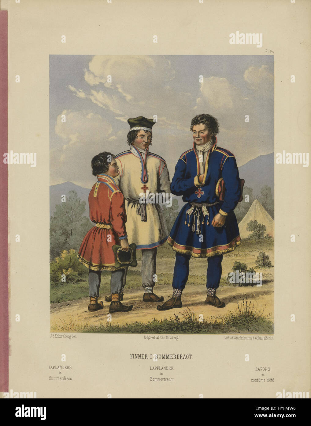 'Udvalgte norske Nationaldragter' is a collection of illustrations showcasing traditional ...