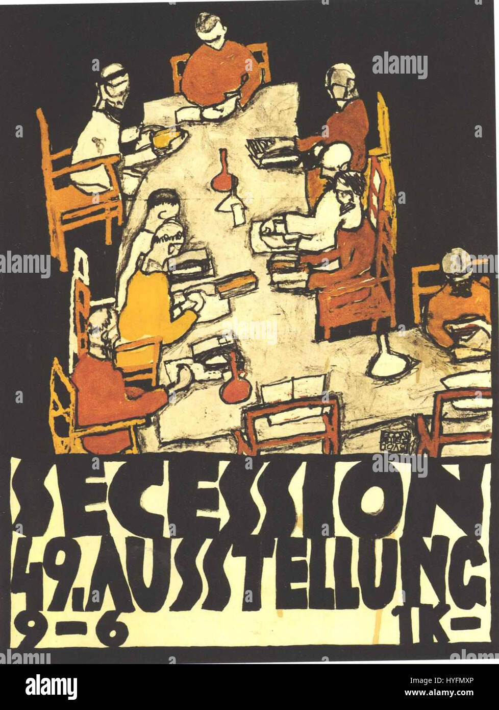 Egon Schiele’s Secessionsplakat (Secession Poster) from 1918 is a key ...