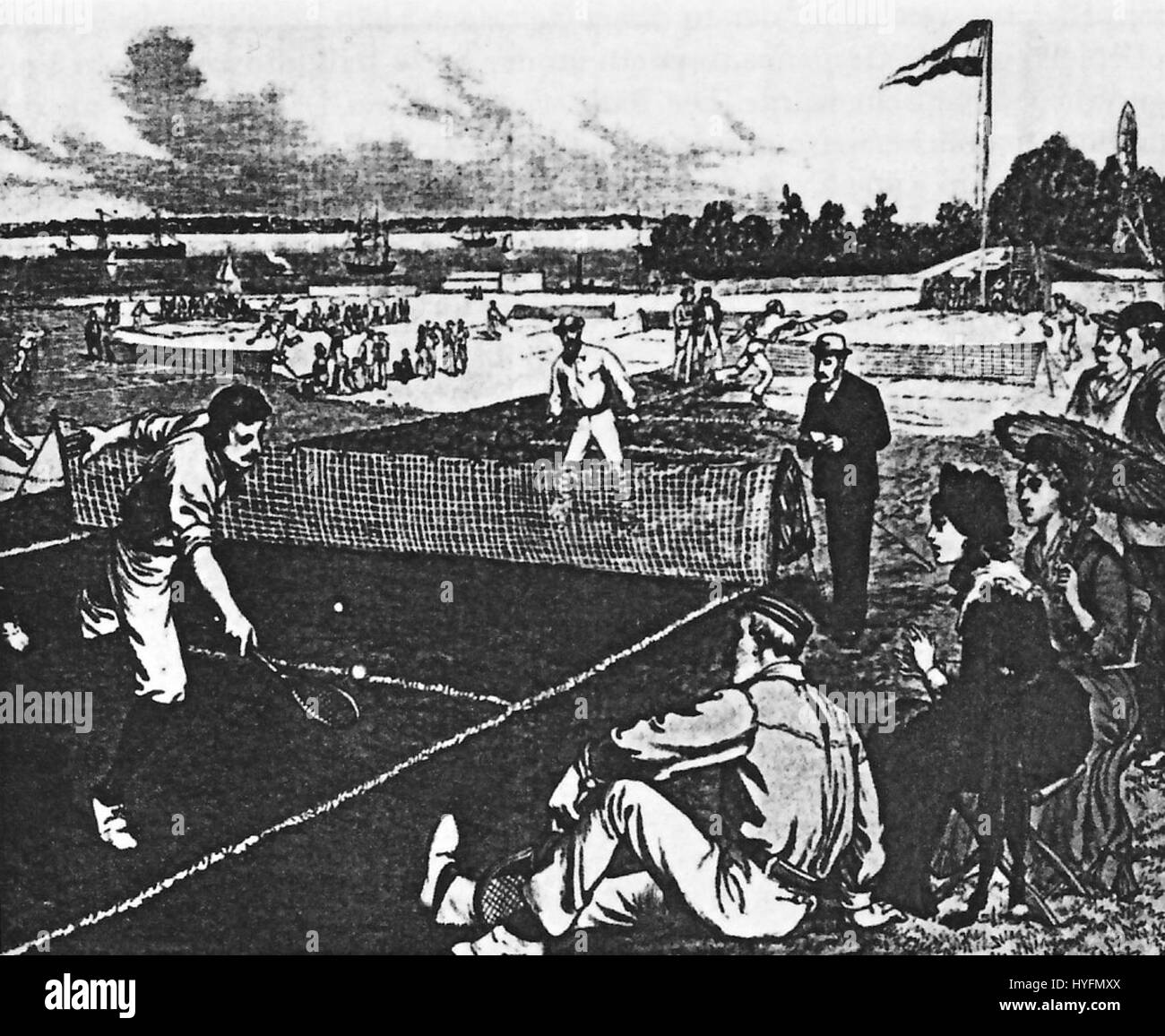 The first official tennis tournament held on US soil took place in 1880 ...