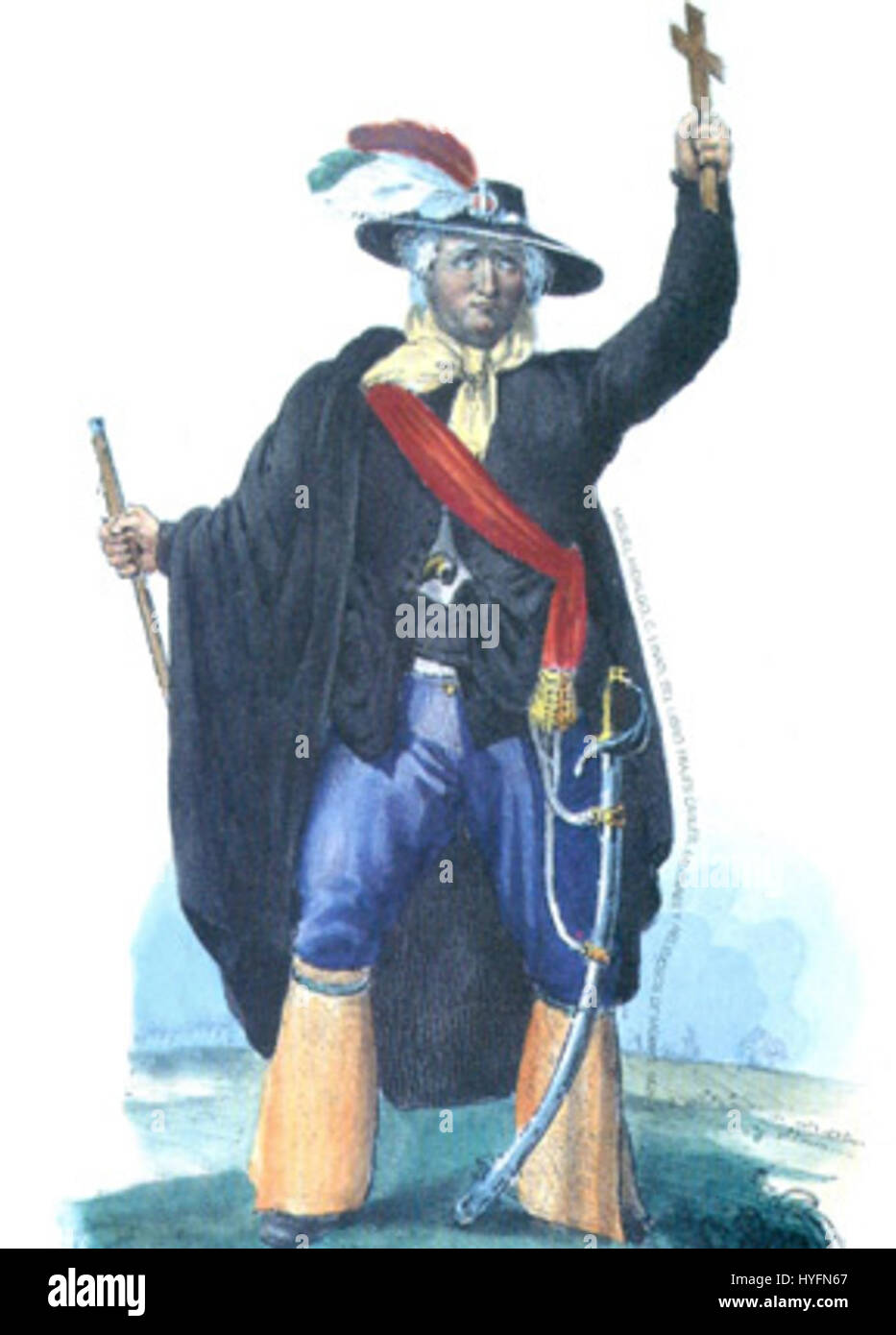 Claudio Linati's 1828 painting of Miguel Hidalgo, a key figure in the ...