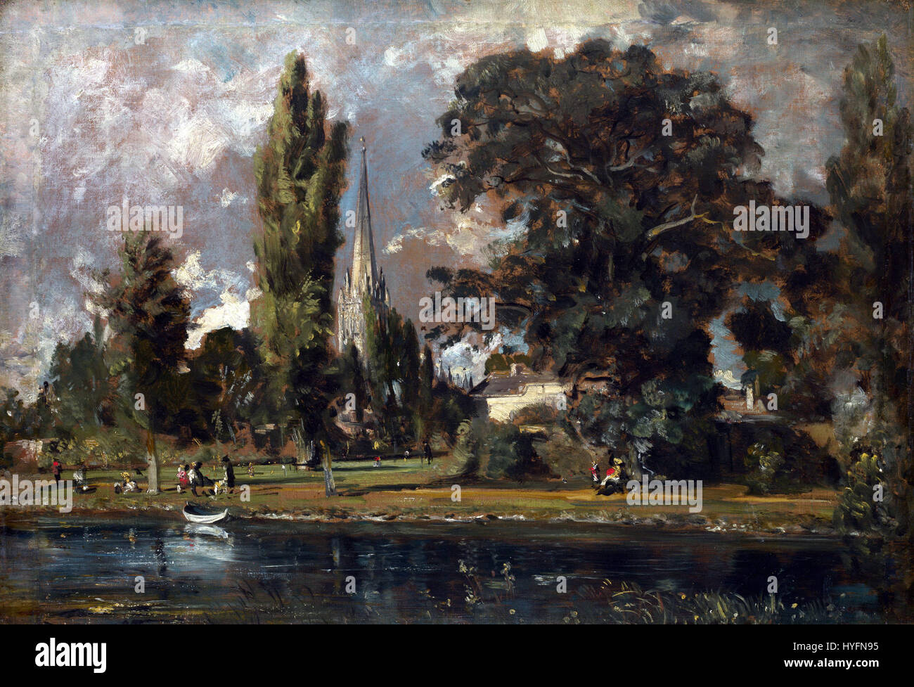 John Constable’s *Salisbury Cathedral and Leadenhall from the River ...