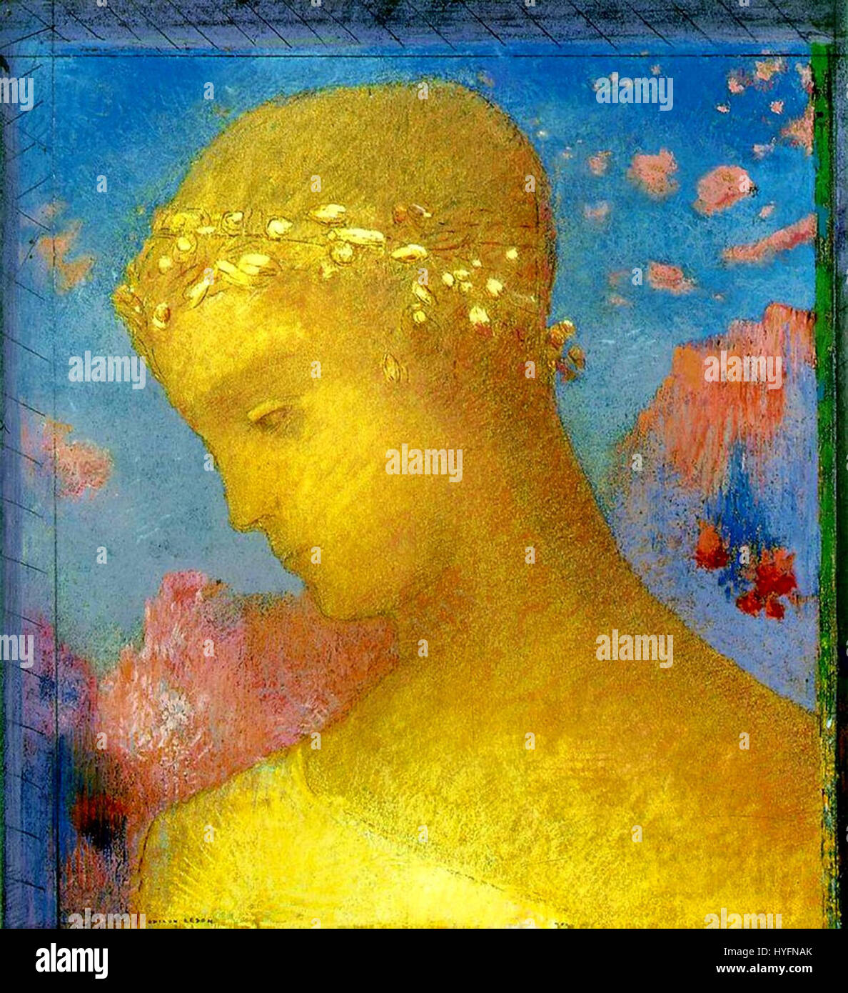 Odilon Redon's 'Beatrice' is a symbolic painting representing the ...