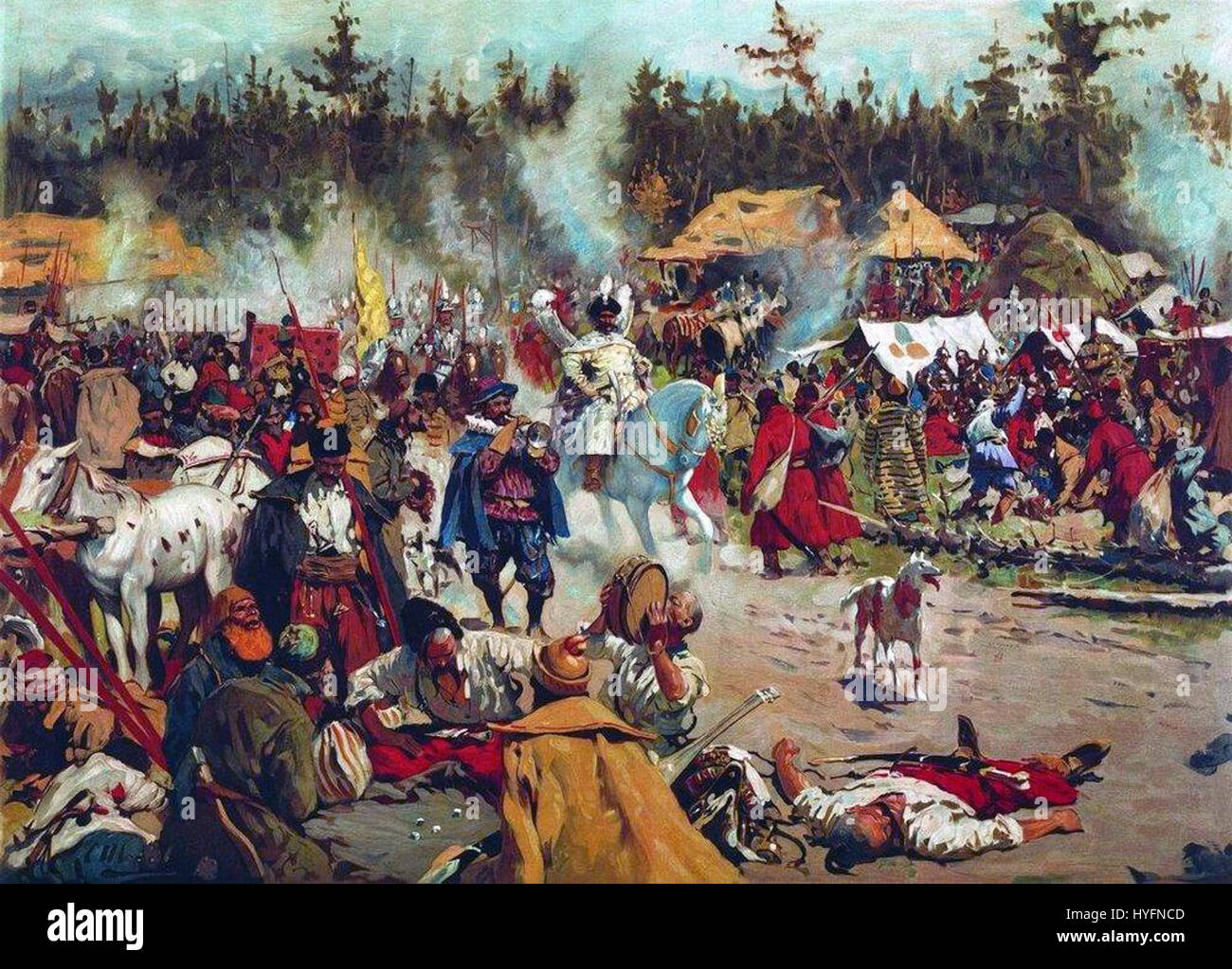 'Time of Troubles' by S.V. Ivanov is a painting depicting a significant ...