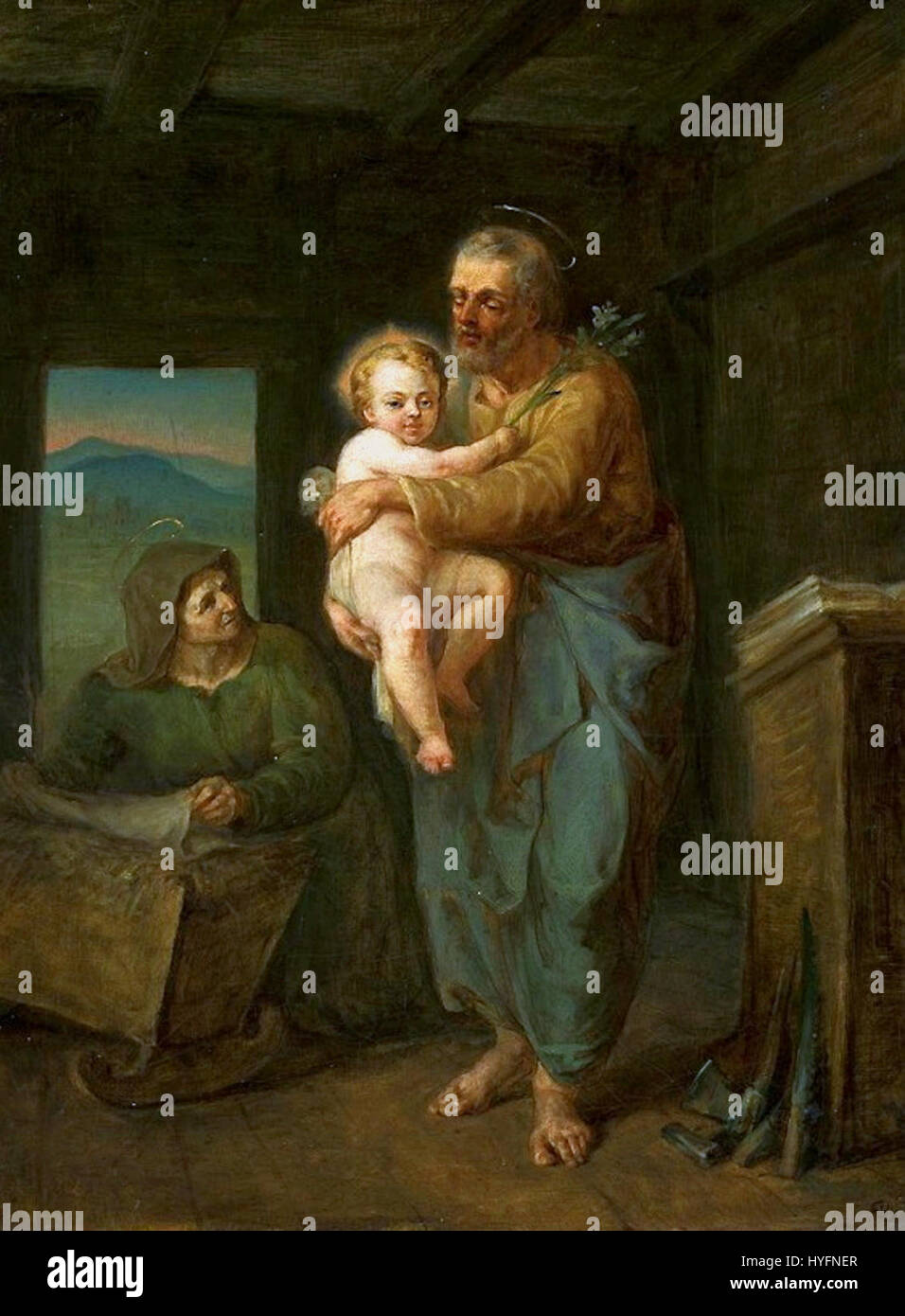 Saint joseph and jesus hi-res stock photography and images - Alamy