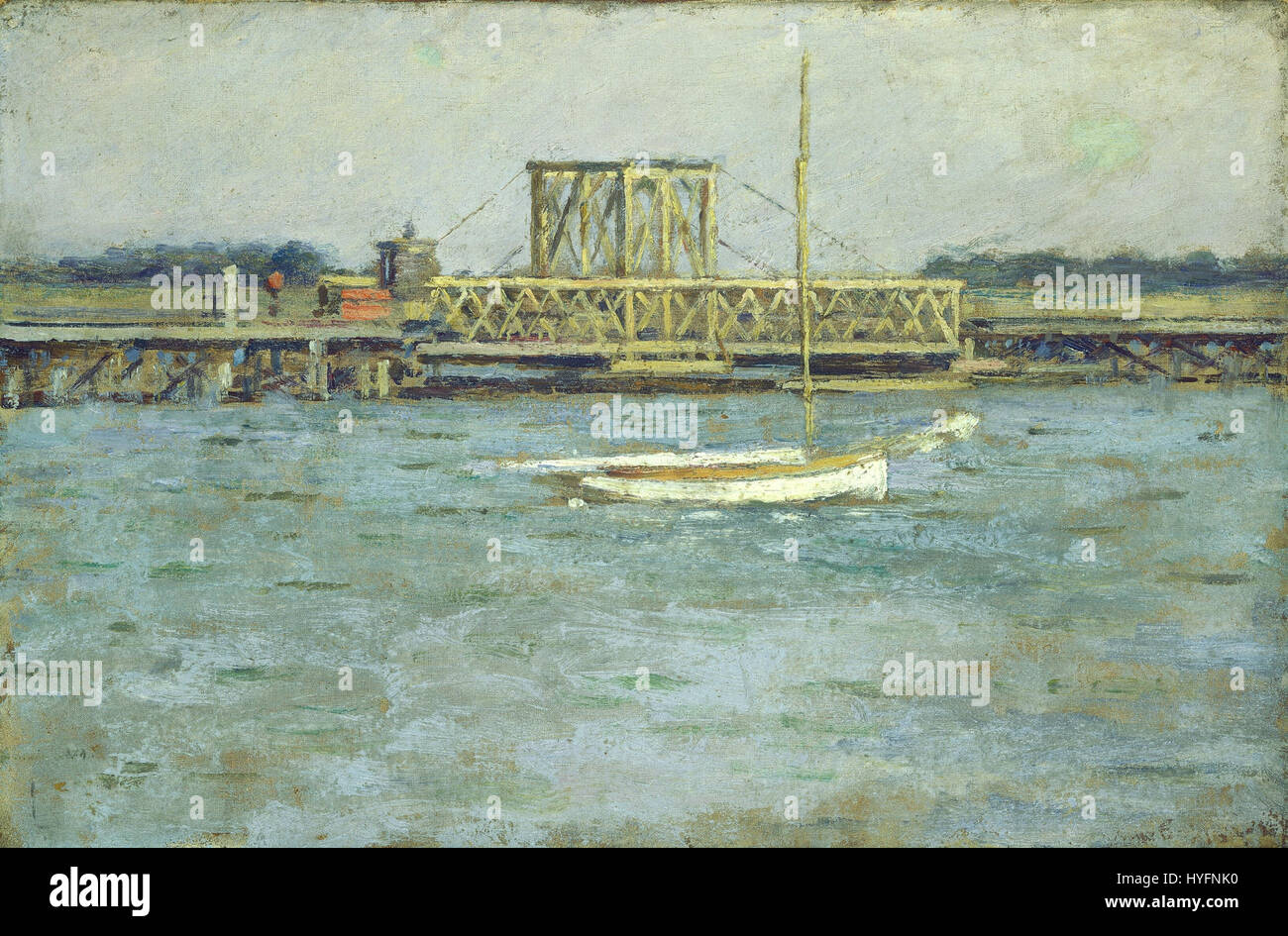 'Drawbridge Long Branch R.R.' by Theodore Robinson, painted in 1894 ...