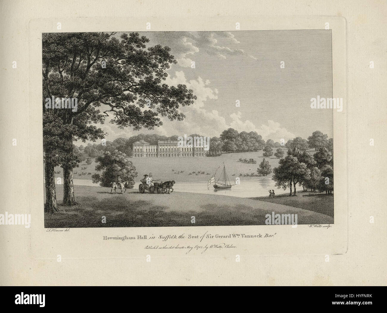 'Seats of the Nobility and Gentry' depicts the residences and estates ...
