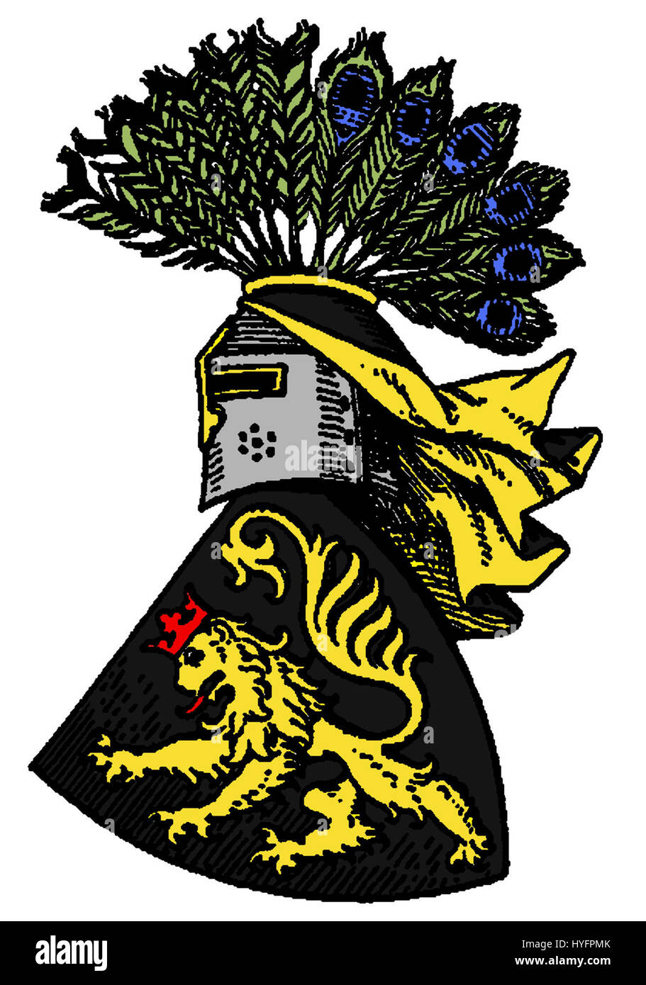 The Reuss Wappen refers to the coat of arms of the House of Reuss, a ...