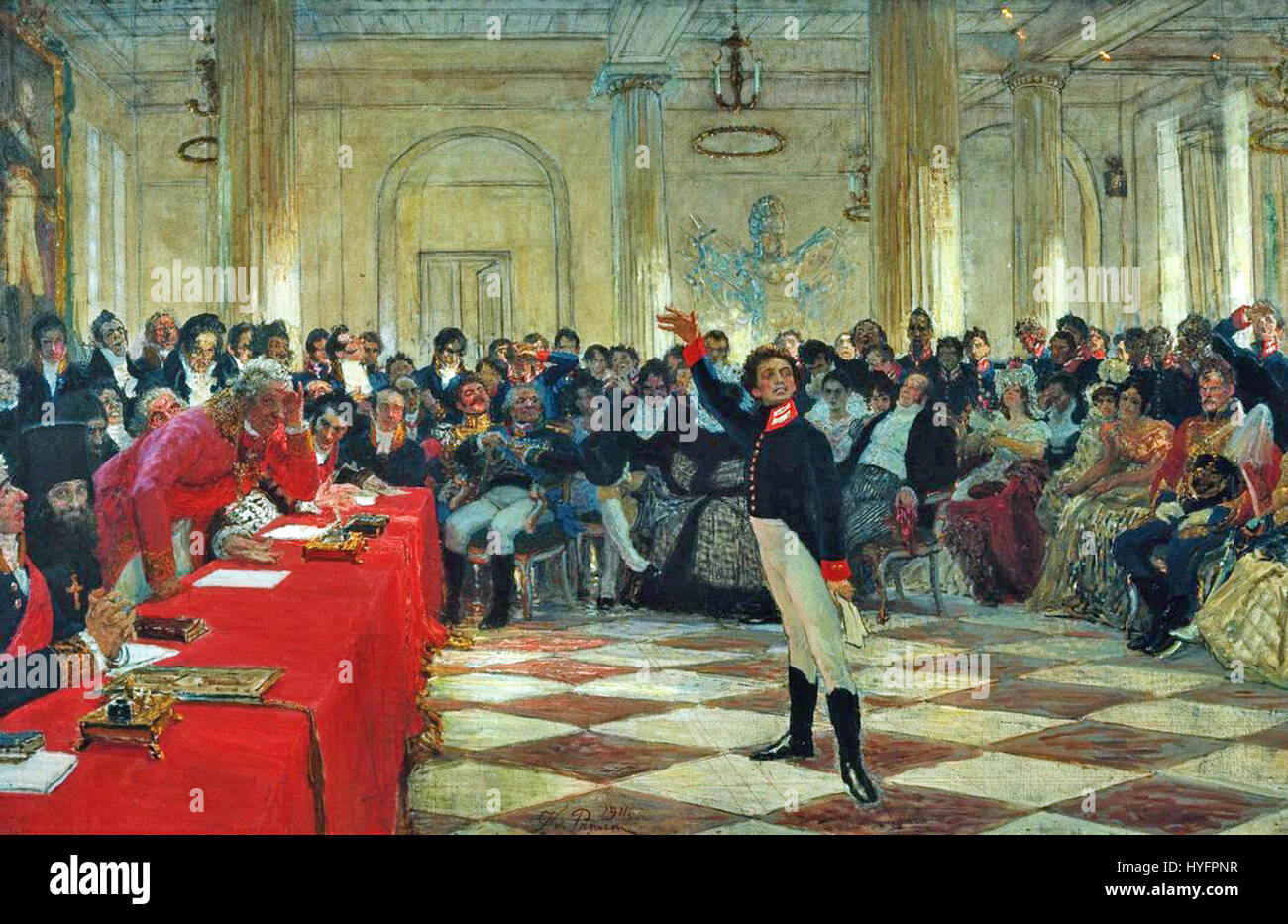 Pushkin and Derzhavin were two towering figures in Russian literature ...