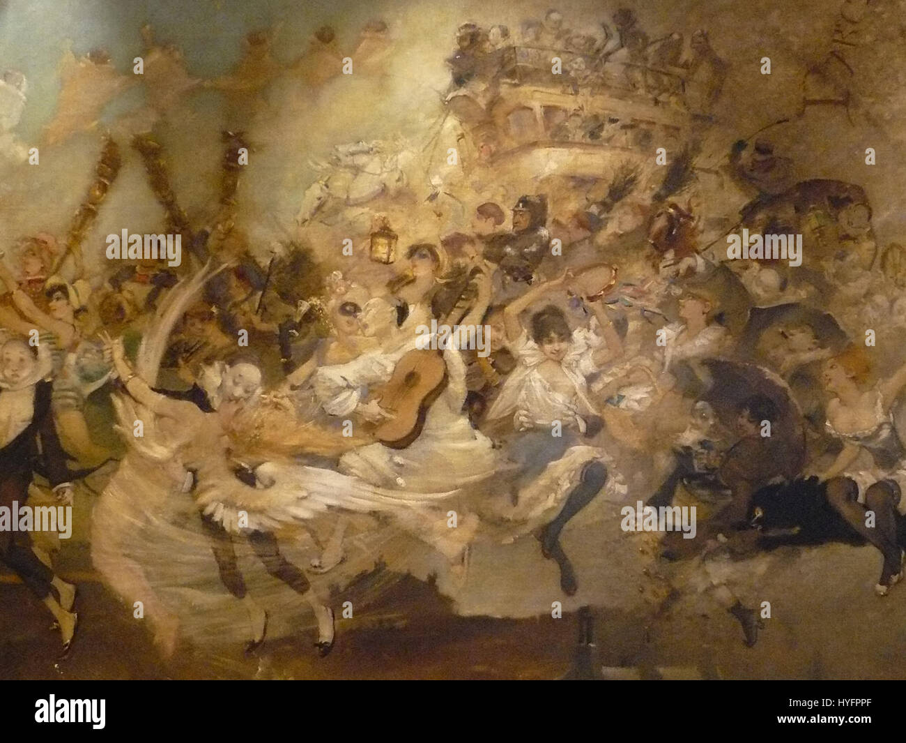 This detail from *Parce Domine* by Adolphe Willette (1884) depicts a ...